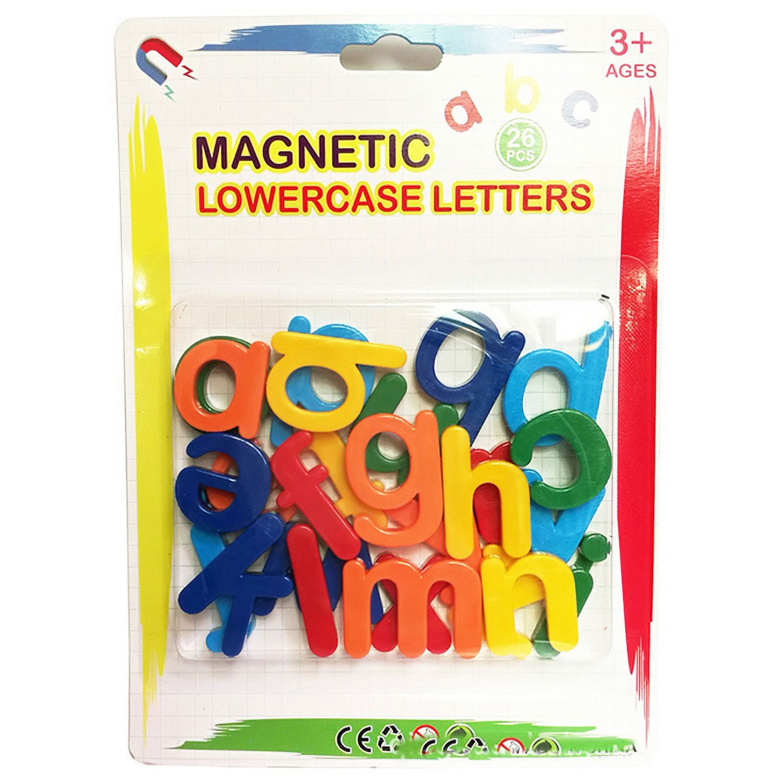 26pcs Magnetic Learning Alphabet Letters Plastic Refrigerator Stickers ...