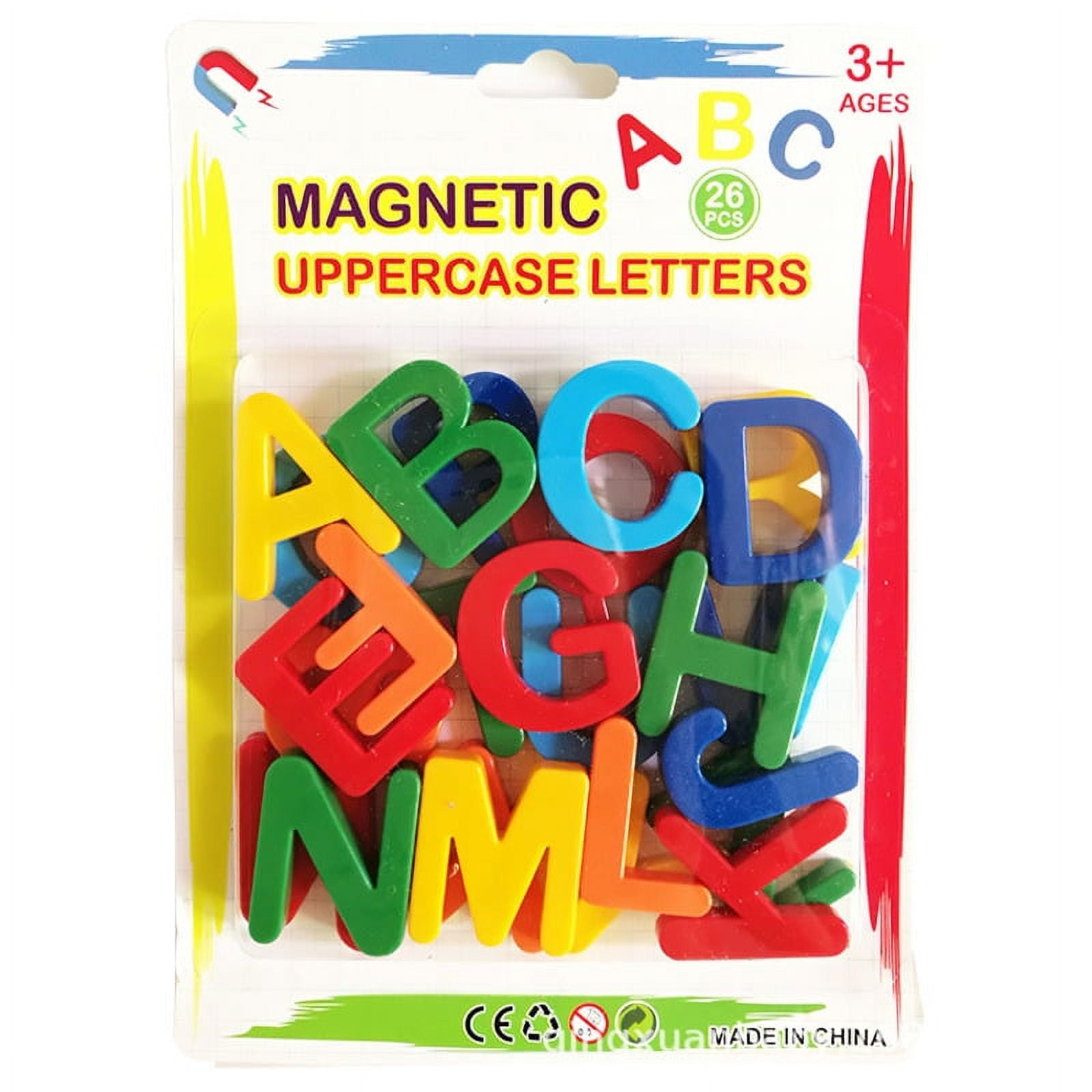 26pcs Magnetic Learning Alphabet Letters Plastic Refrigerator Stickers ...