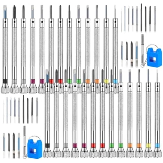 26pcs Precision Watch Screwdriver Set 0.6-2.0mm Small Jewelers ...