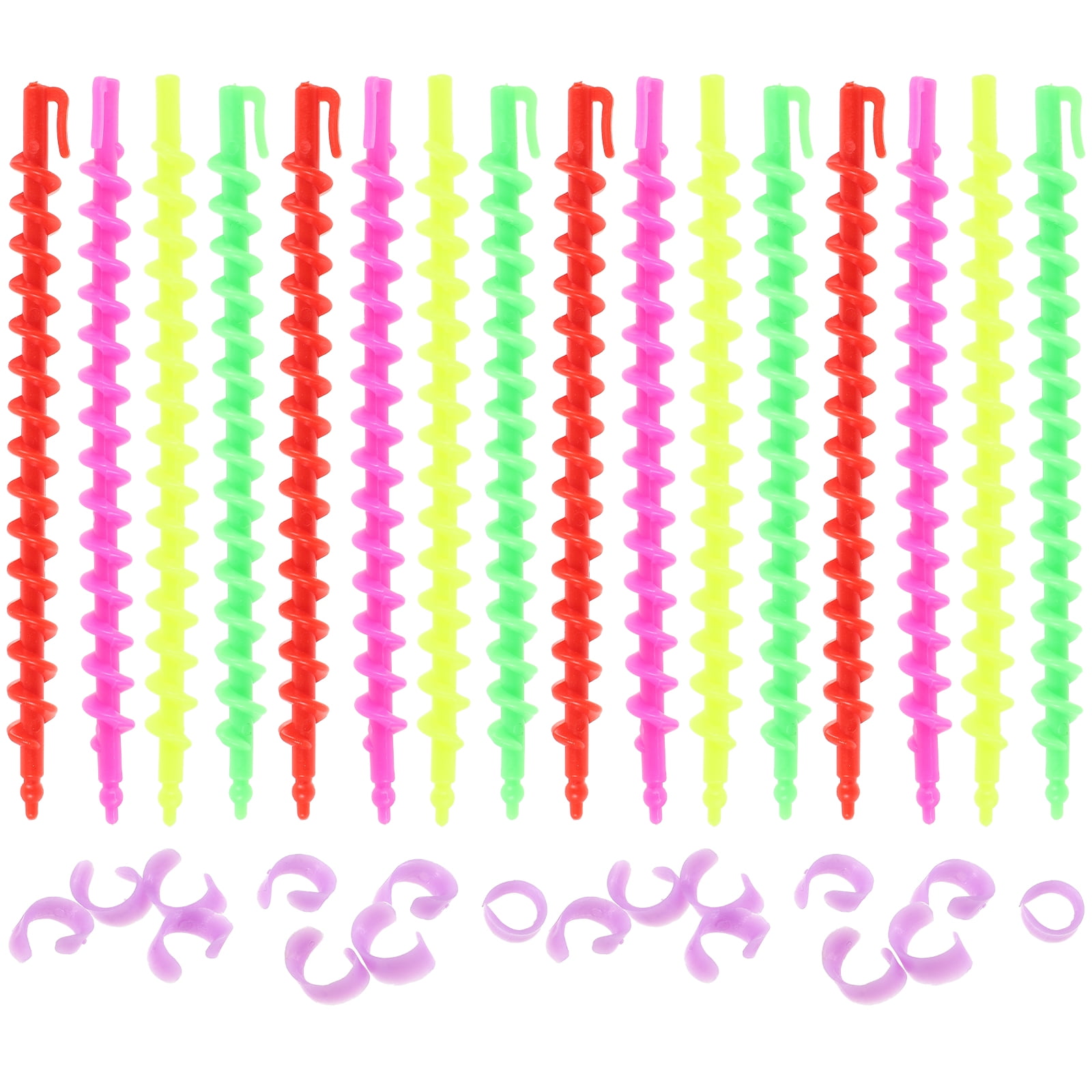 26pcs Spiral Hair Perm Rods Barber Hairdressing Styling Curling Perm ...