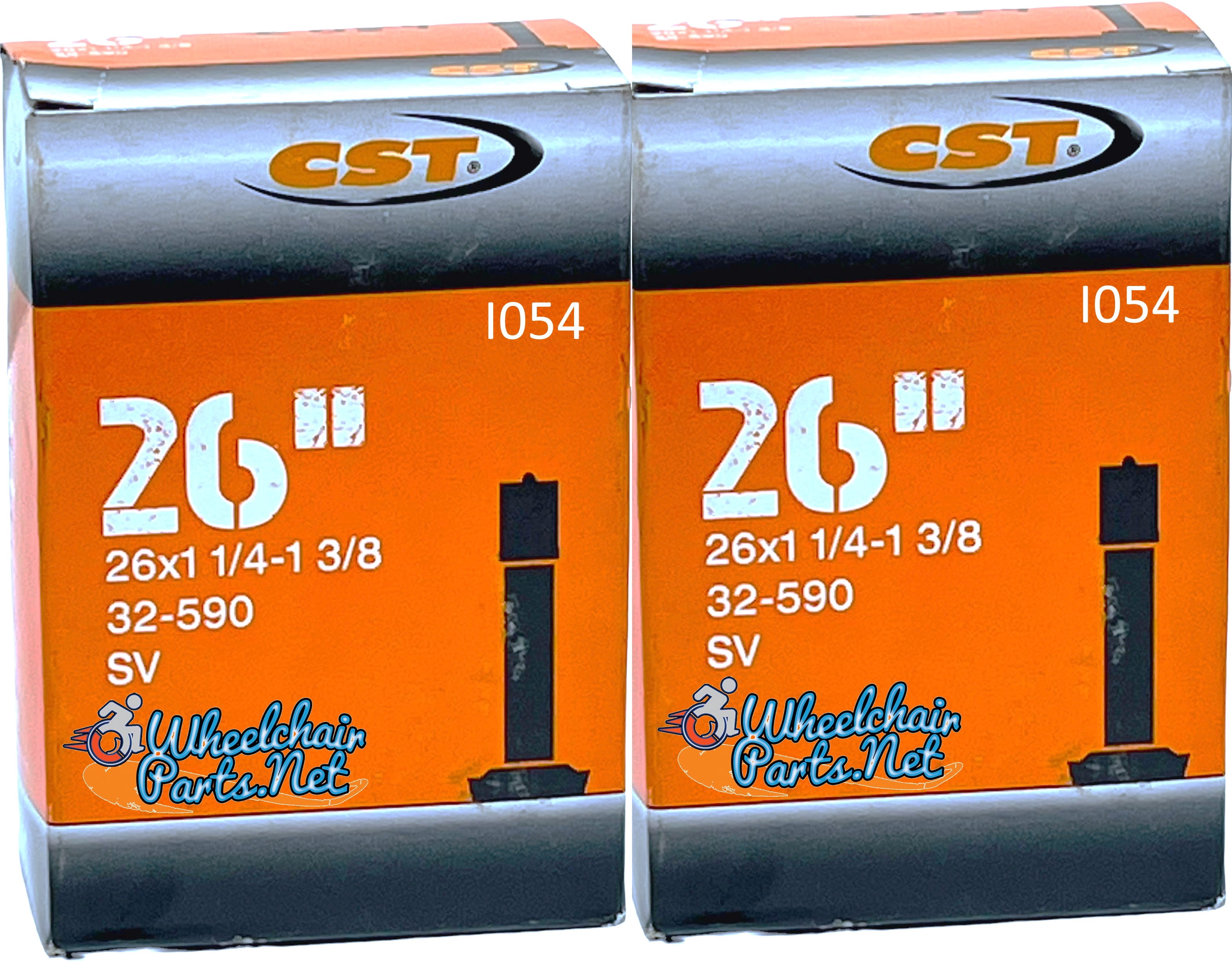 26x1 3/8" Standard Inner Tube With Straight Valve. Price is for a set ...