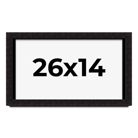 26x14 Shadow Box Black Solid Wood Display Picture Frame | 1 Inch Rabbet ...