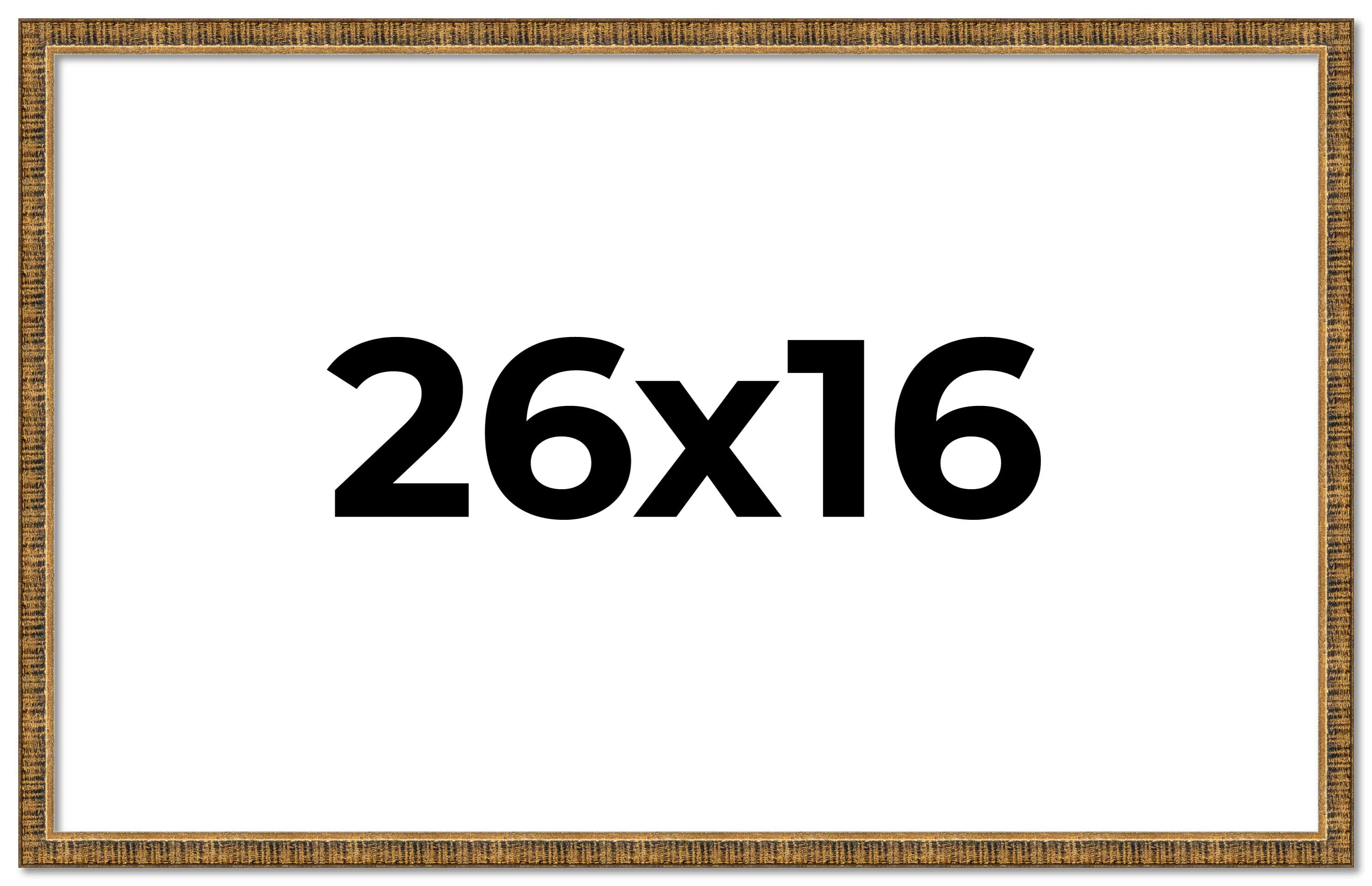 26x16 Frame Gold Solid Wood Picture Frame - Complete Modern Photo Frame ...