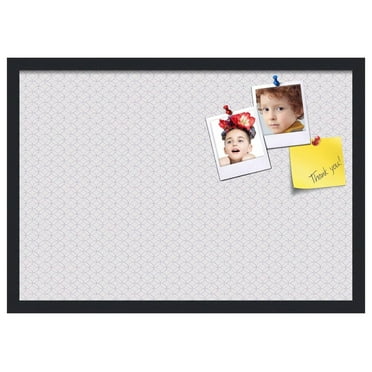 Kate and Laurel Oakhurst Rectangle Framed Linen Fabric Pinboard, 24 x ...