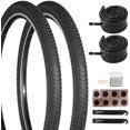26x2.125 Bicycle Tire Tube Set, 2 Pack 26 Inch Mountain Bike Tires with ...