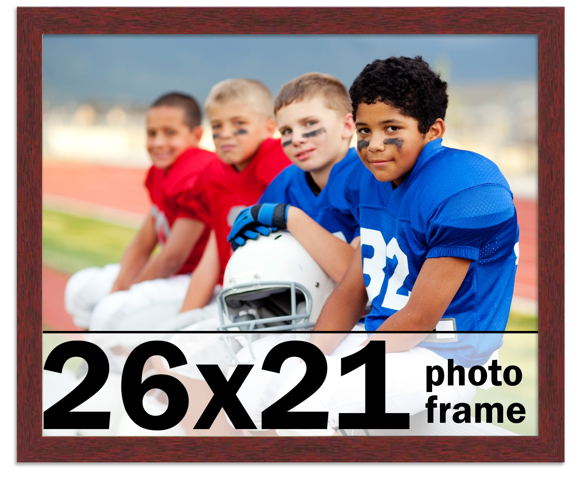 26x21 Frame Brown Mahogany Picture Frame - Solid Wood Frame Kit ...