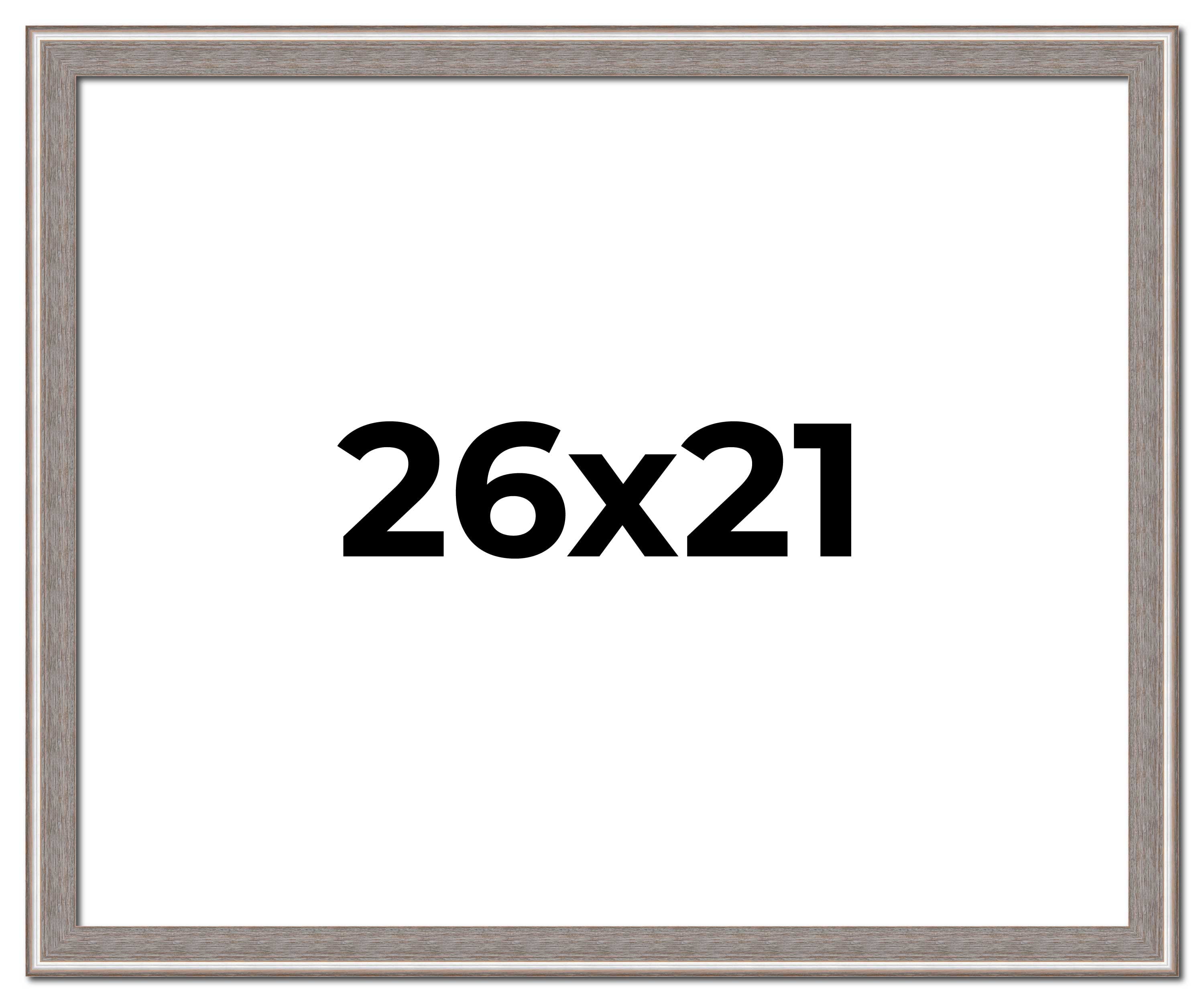 26x21 Frame Grey Real Wood Picture Frame Width 1.25 inches | Interior ...