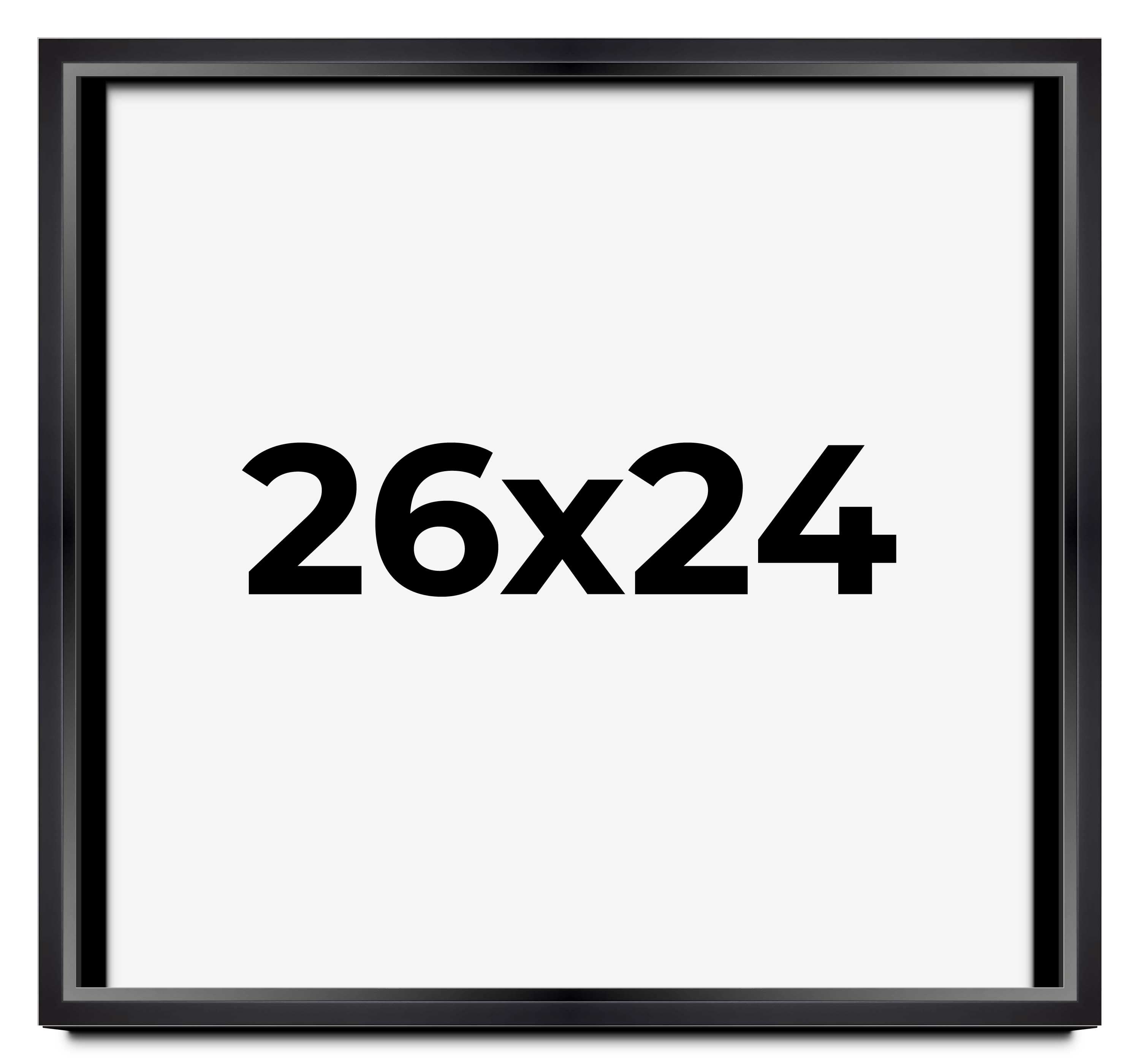 26x24 Black Shadowbox Frame - Interior Size 26x24 by 1.5 Inches - Made to Display Items Up To 1. ...