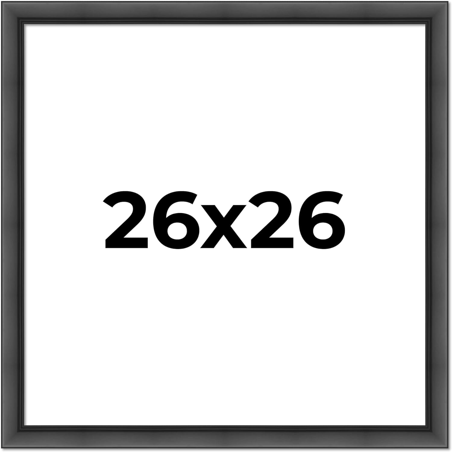 26x26 Frame Black Passaggi Solid Wood Picture Frame Width 1.5 Inches ...