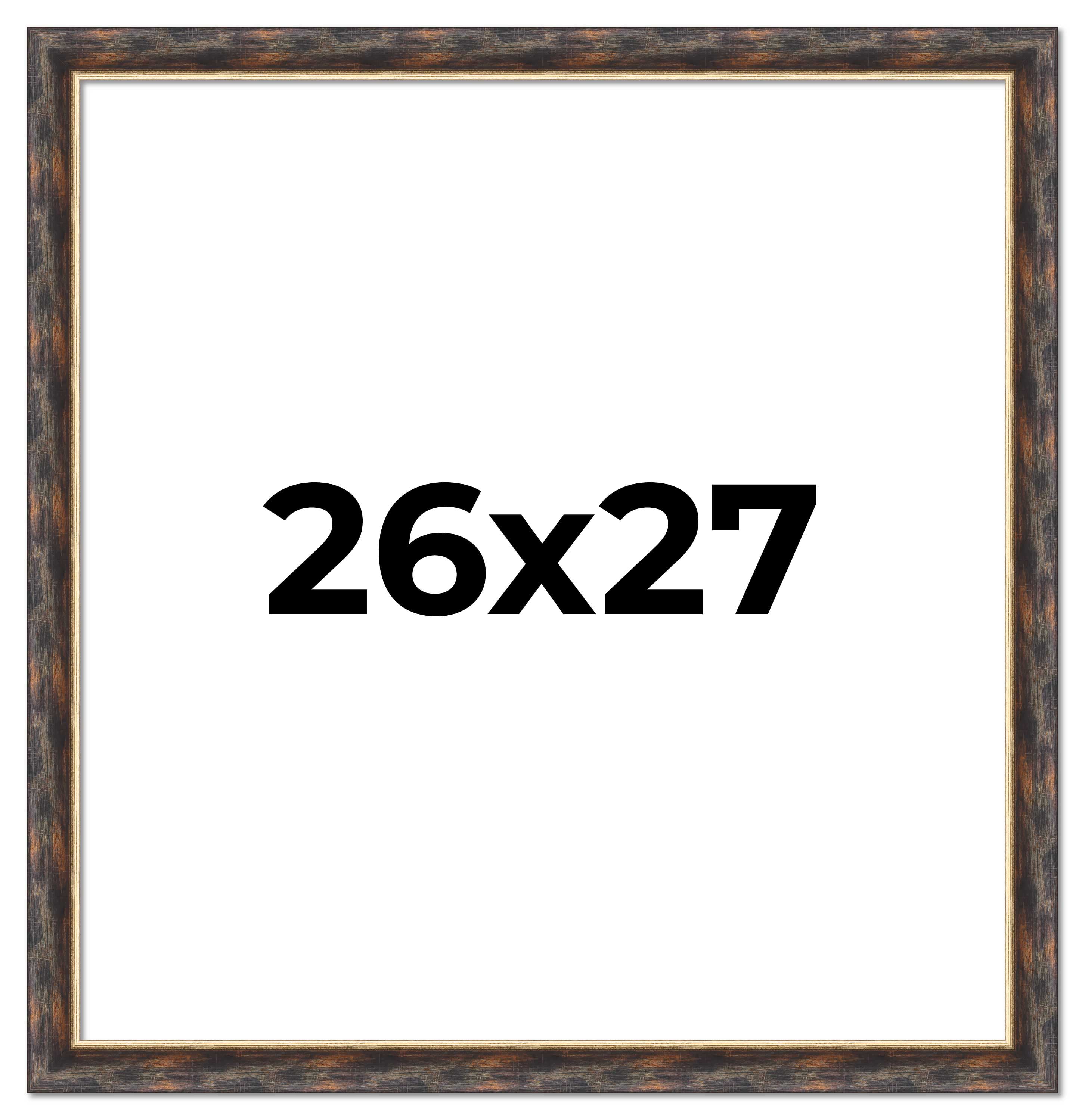 26x27 Frame Gold Real Wood Picture Frame Width 1.5 inches | Interior ...