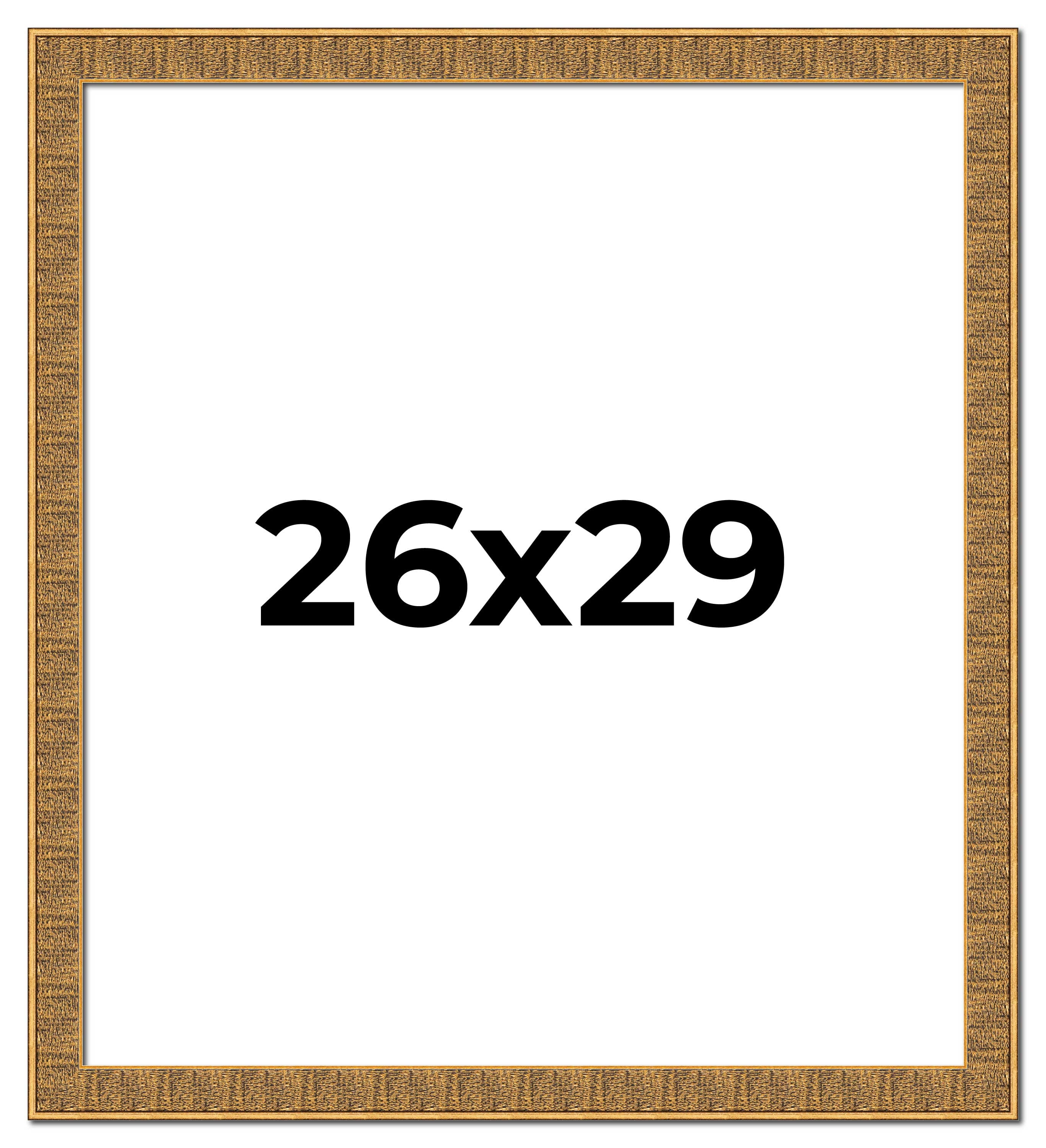 26x29 Frame Black and Gold Distressed Solid Wood Sonoma Picture Frame ...