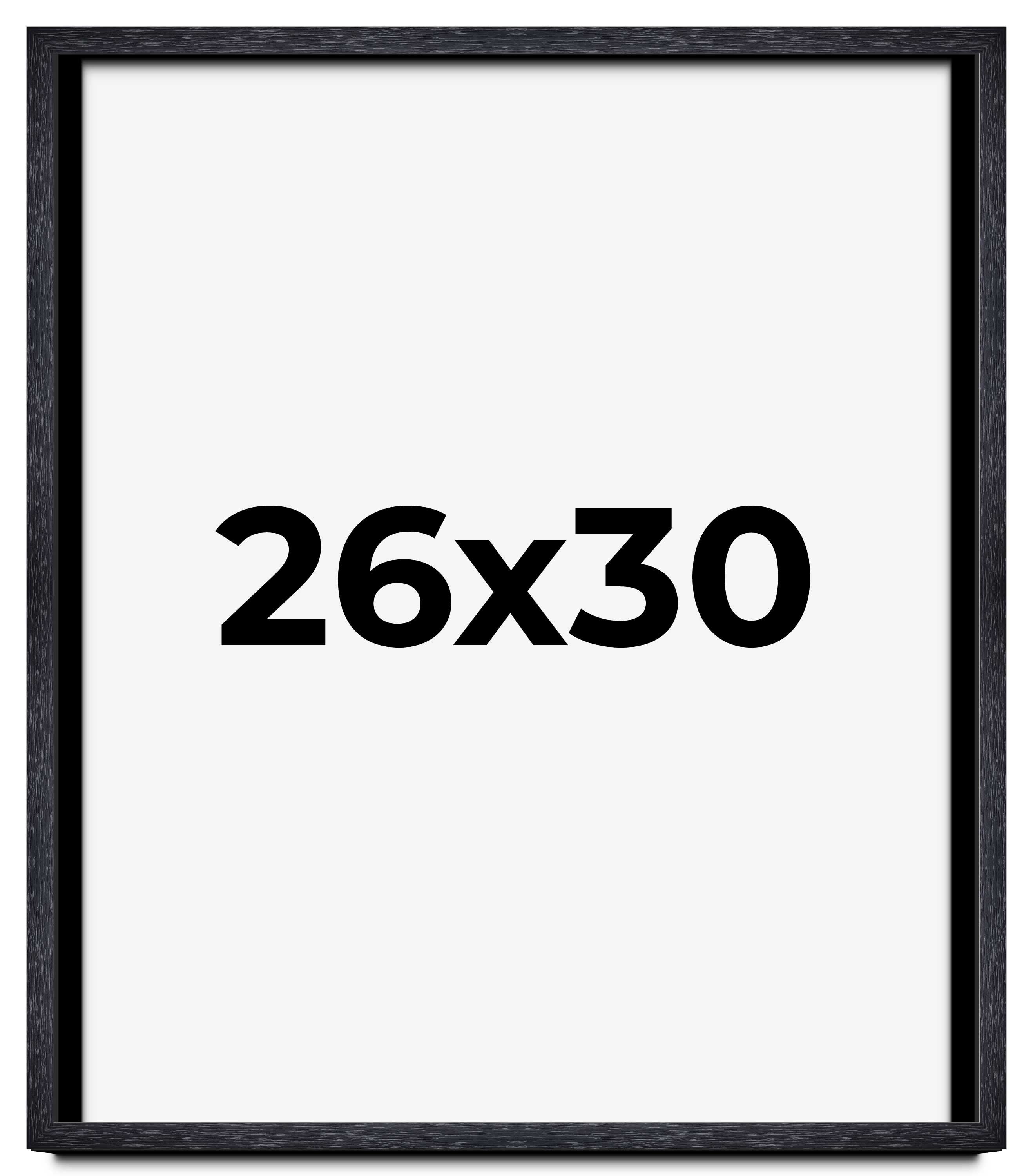 26x30 Shadow Box Frame Black | 1 Inches Deep Real Wood Farmhouse ...