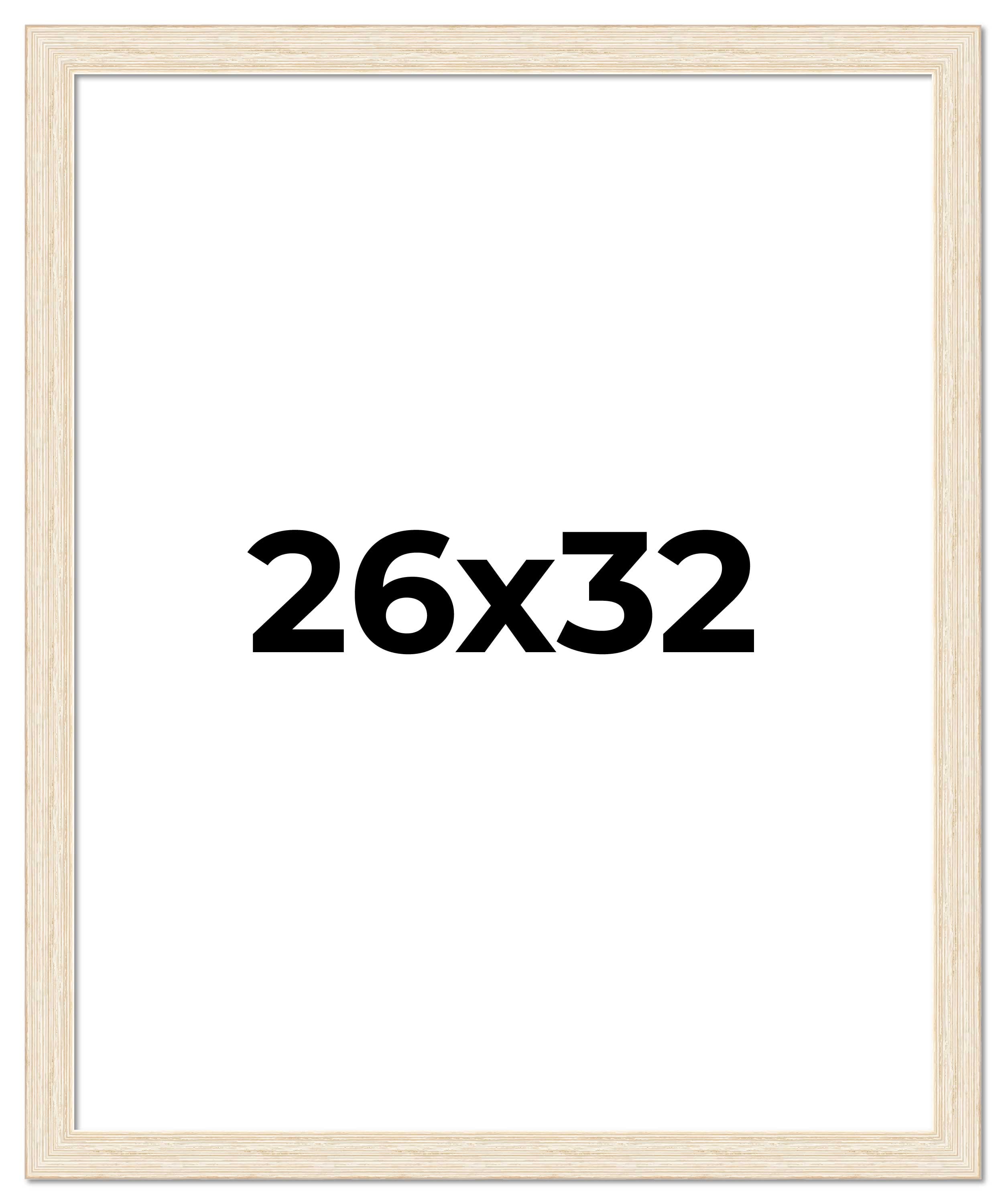 26x32 Frame White Barnwood Picture Frame Includes UV Acrylic Plexiglass ...