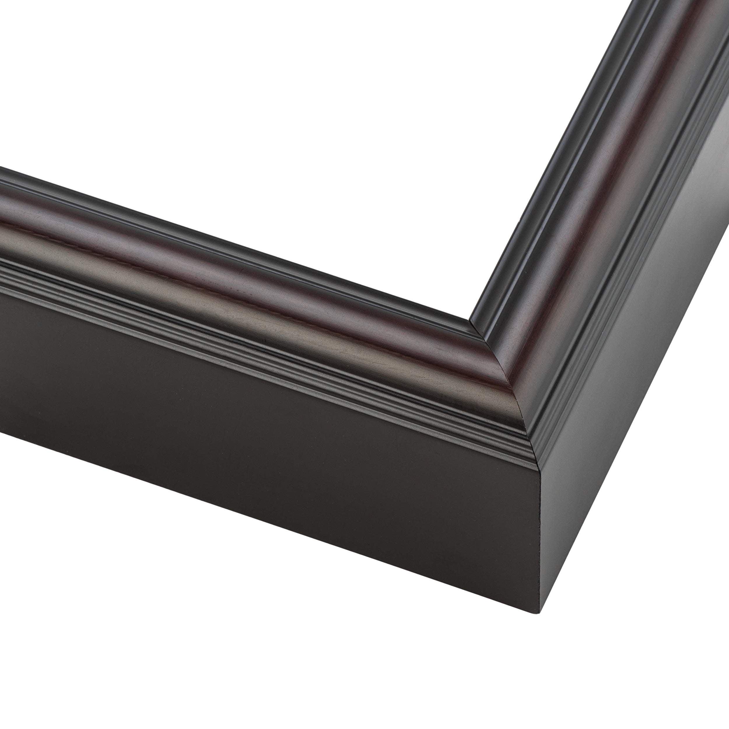 26x32 Shadow Box 1.75" Deep Brown Picture Frame - UV Acrylic, Foam ...