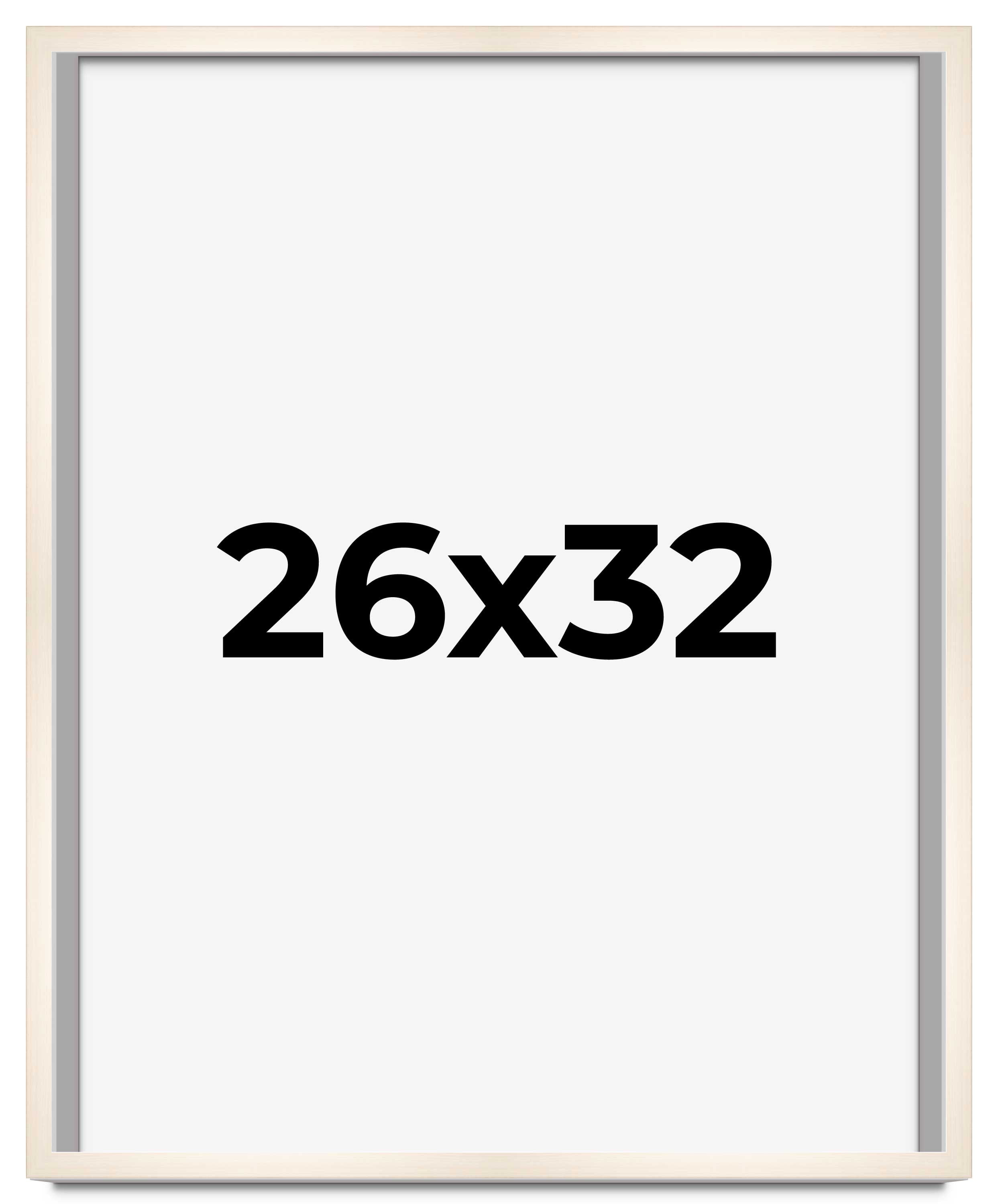 26x32 Shadow Box Cream of Wheat White Washed Display Frame | 0.875 ...