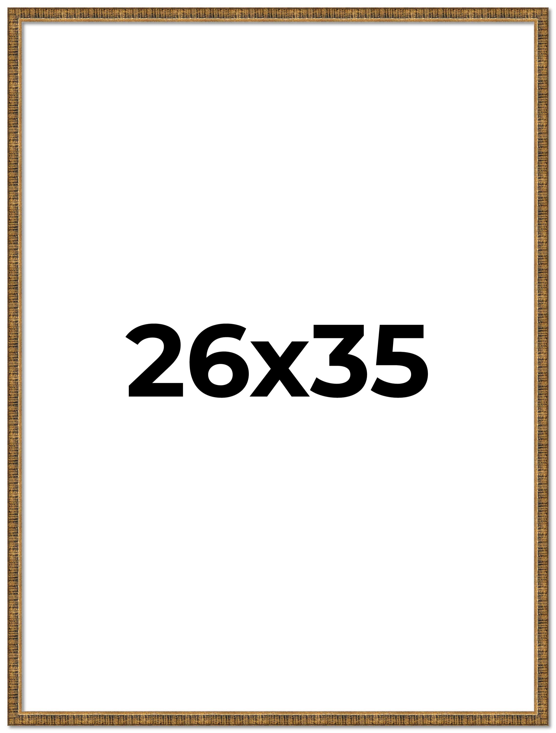 26x35 Frame Gold Picture Frame - Complete Modern Photo Frame Includes ...