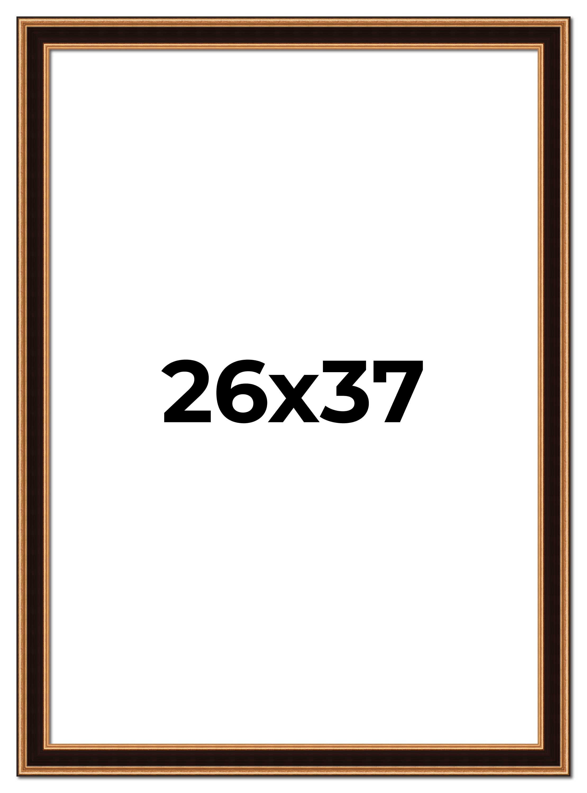 26x37 Frame Gold Brown Plein Air Vintage Solid Wood Picture Frame | 1. ...