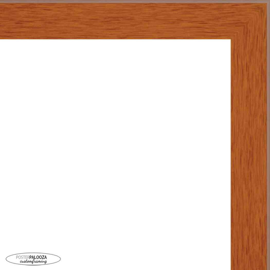 26x38 Flat Brown Picture Frame - UV Acrylic, Foam Board Backing ...