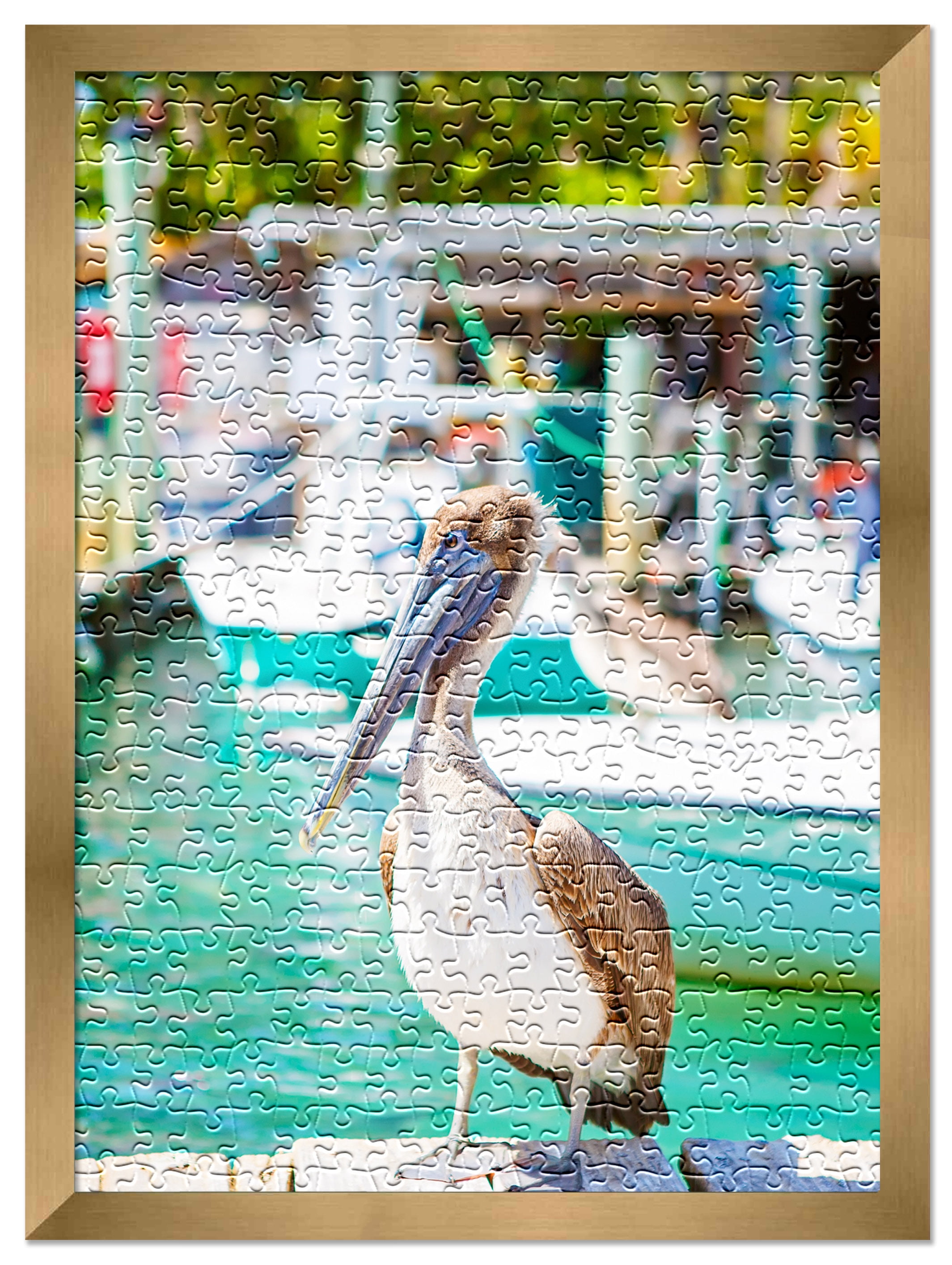 26x38 Jigsaw Puzzle Frame Kit - Kit Includes Puzzle Glue Sheets, Bronze ...