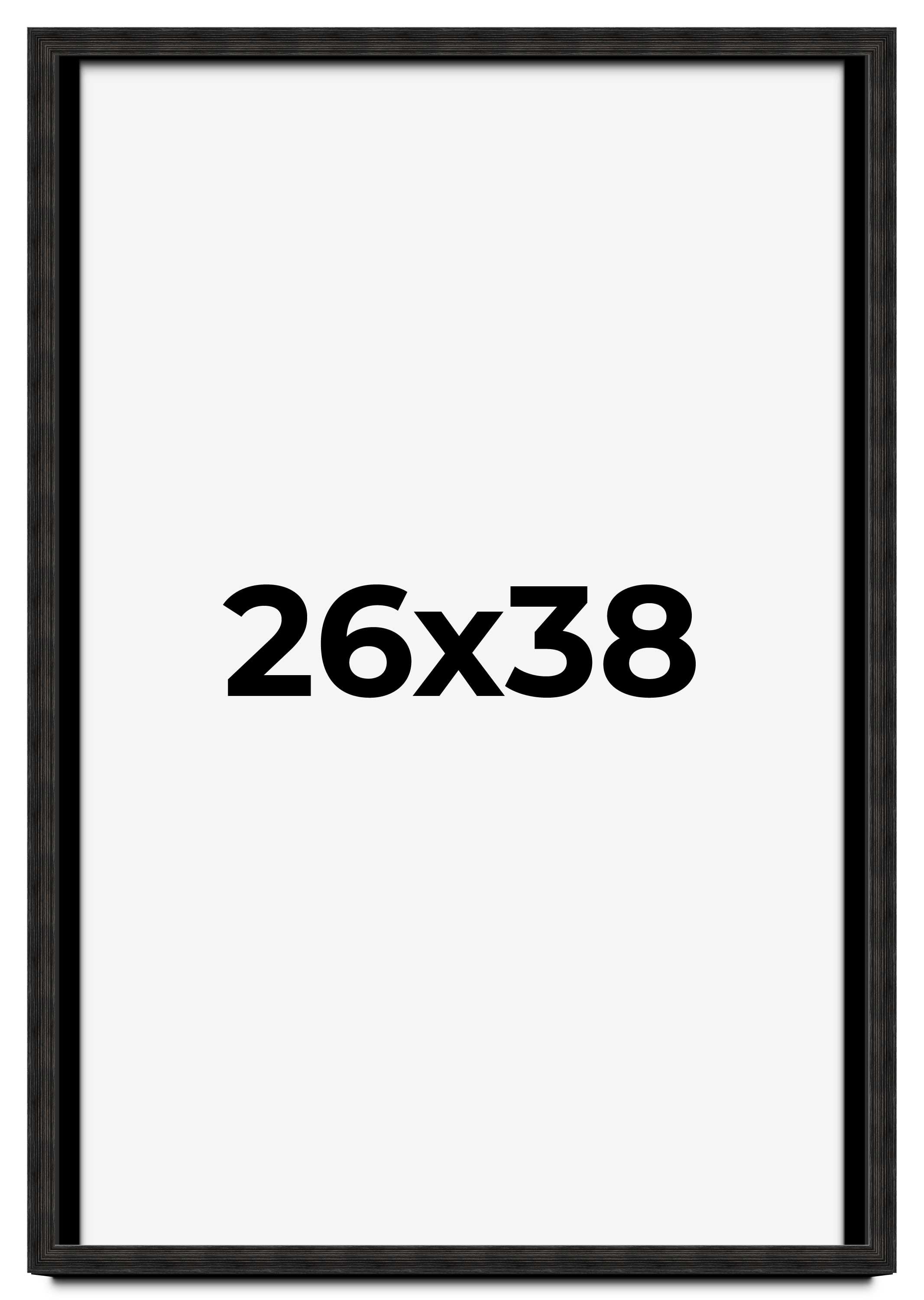 26x38 Shadow Box Black Rustic Barnwood Display Frame | 1.125 Inch Deep ...