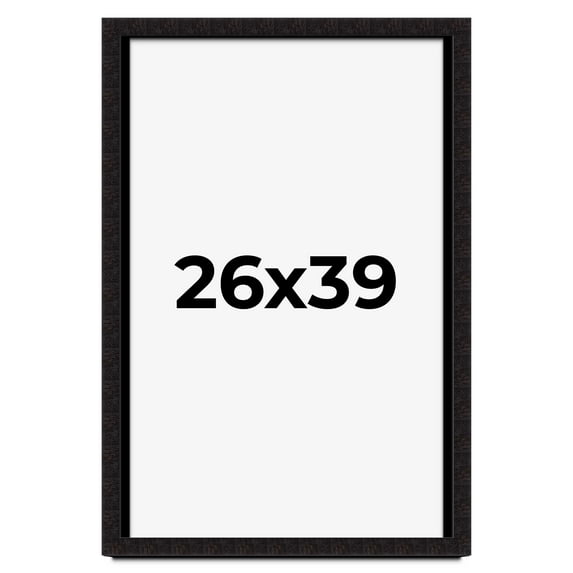 26x39 Shadow Box Black Solid Wood Display Picture Frame | 1 Inch Rabbet ...