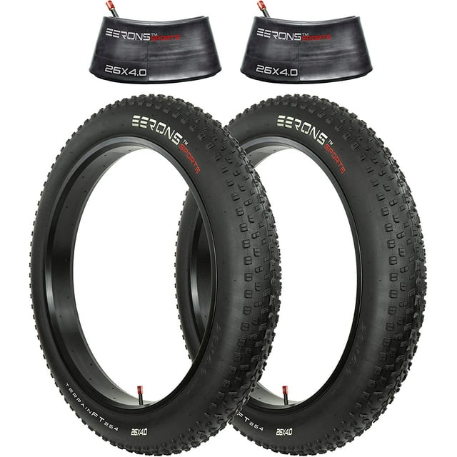 EERONS 26x4.0 Fat Bicycle Tire and Inner Tube Set, Durable Rubber ...