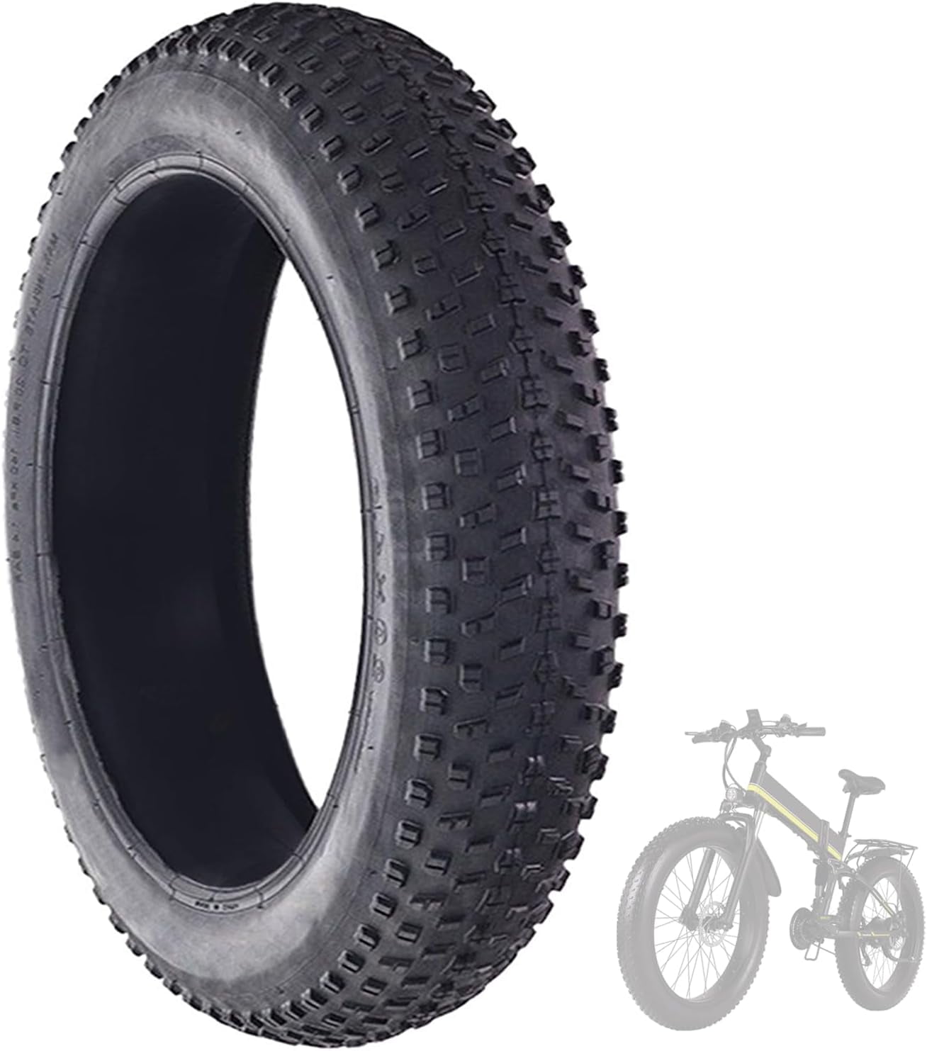 26x4.9 Replacement Electric Bike Fat Tire,Heavy Duty Puncture Proof Bicycle Accessories ...