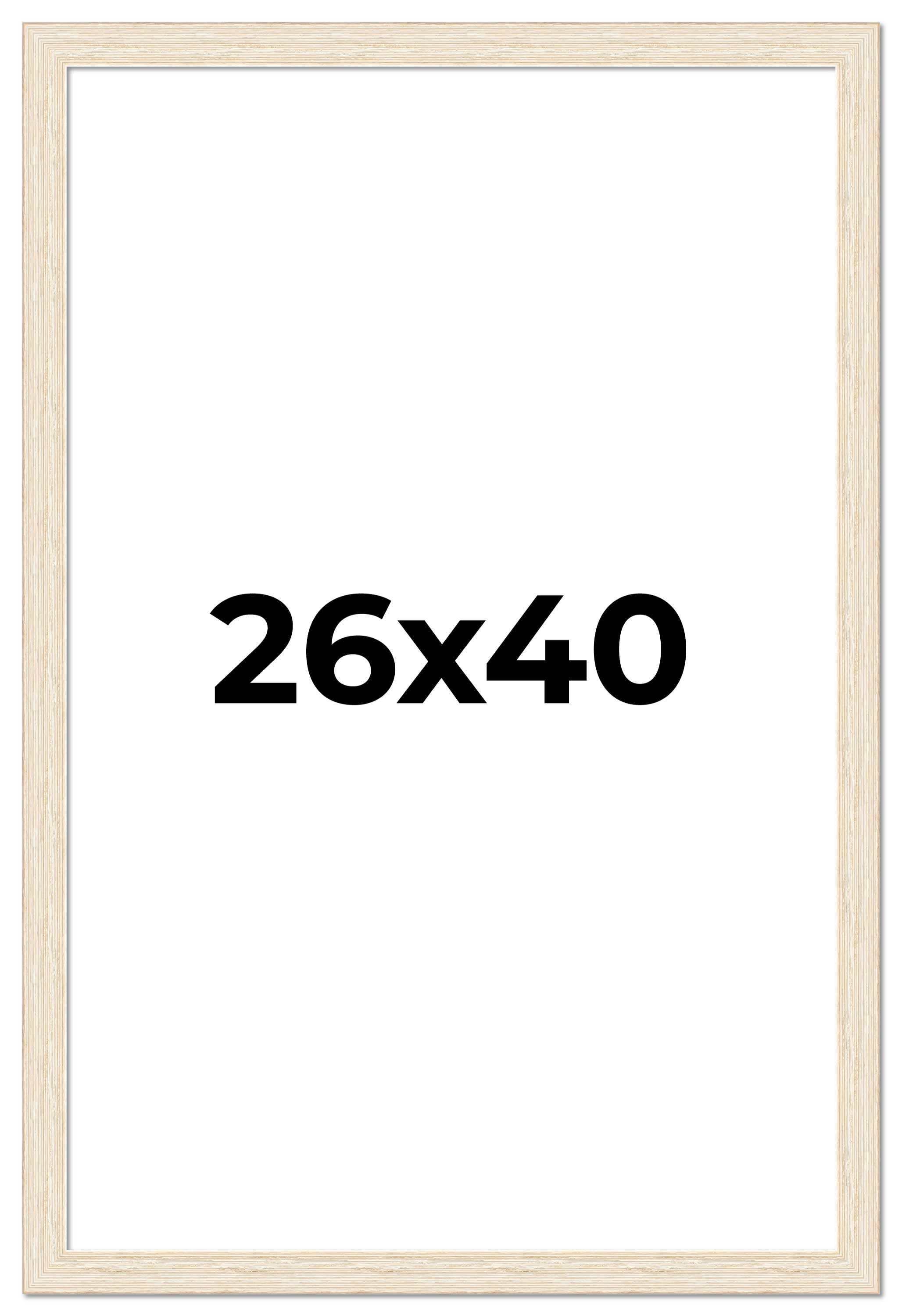 26x40 Frame White Real Wood Picture Frame Width 1.5 inches | Interior ...