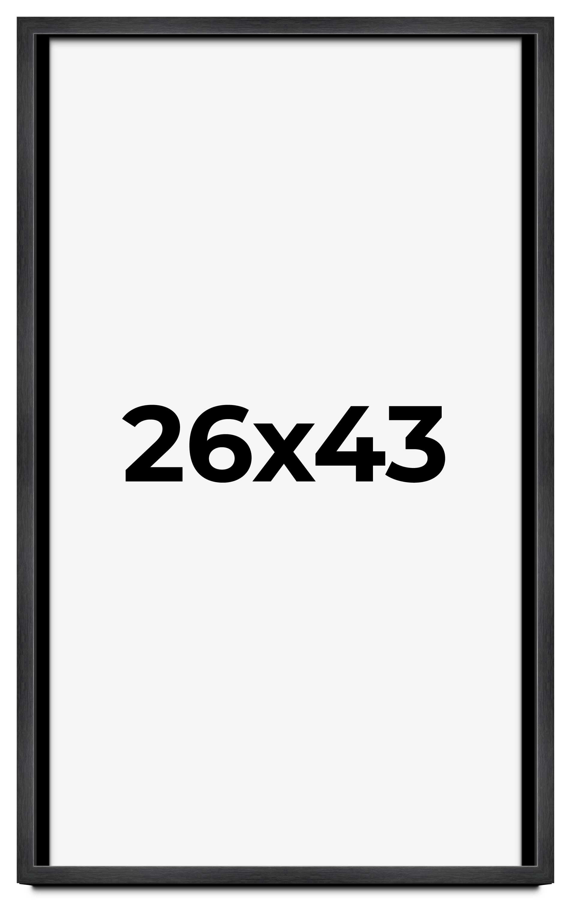 26x43 Shadow Box Frame Grey Charcoal Black | 0.875 Inches Deep | Solid ... 26x43 Shadow Box Frame Grey Charcoal Black | 0.875 Inches Deep | Solid ...