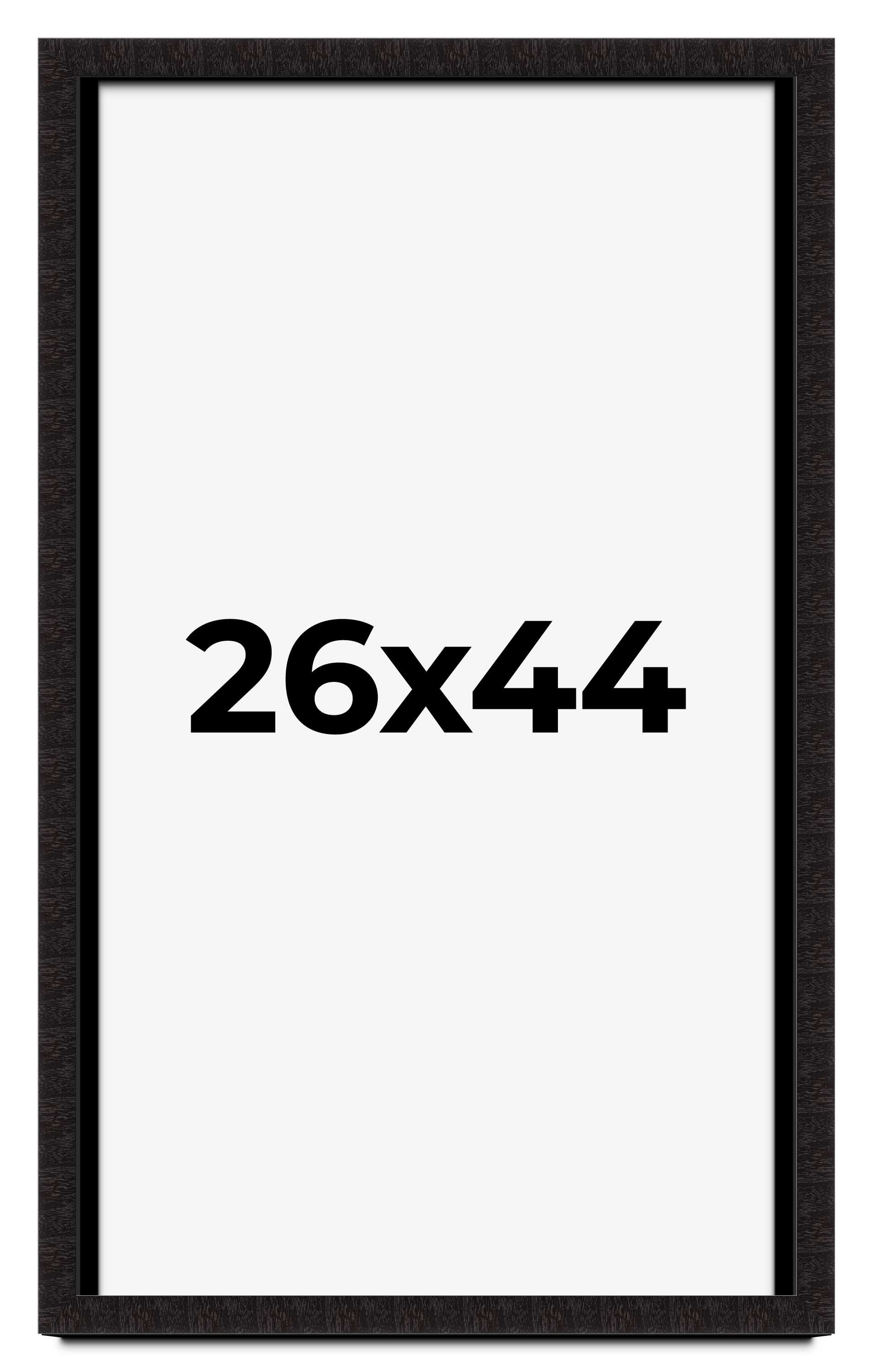 26x44 Shadow Box Black Solid Wood Display Picture Frame | 1 Inch Rabbet ...