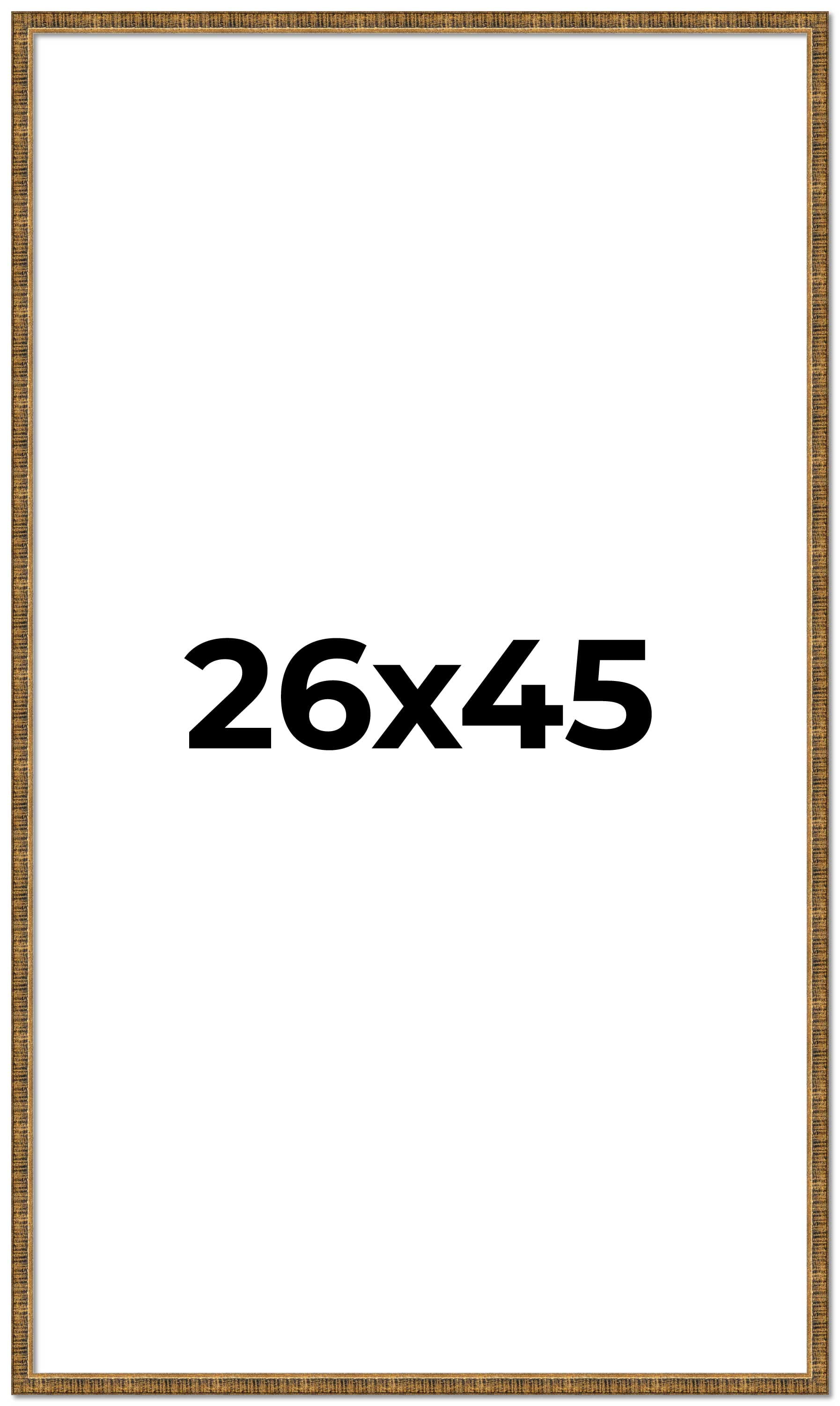 26x45 Frame Gold Solid Wood Picture Frame - Complete Modern Photo Frame ...