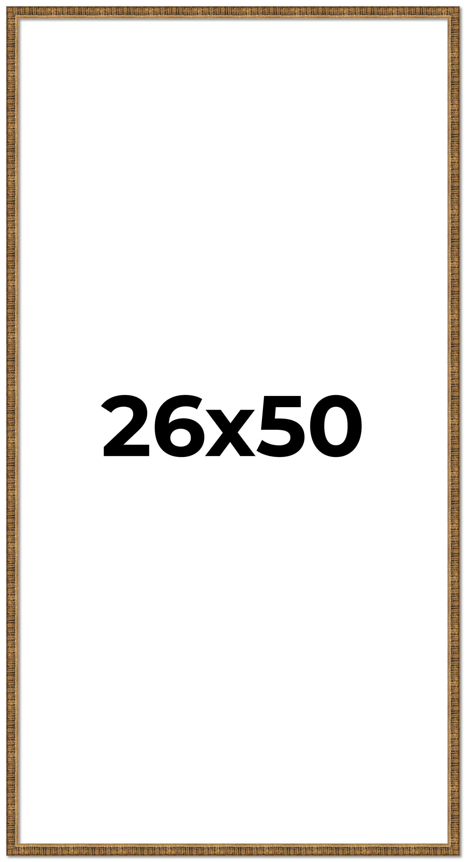 26x50 Frame Gold Picture Frame - Complete Modern Photo Frame Includes ...