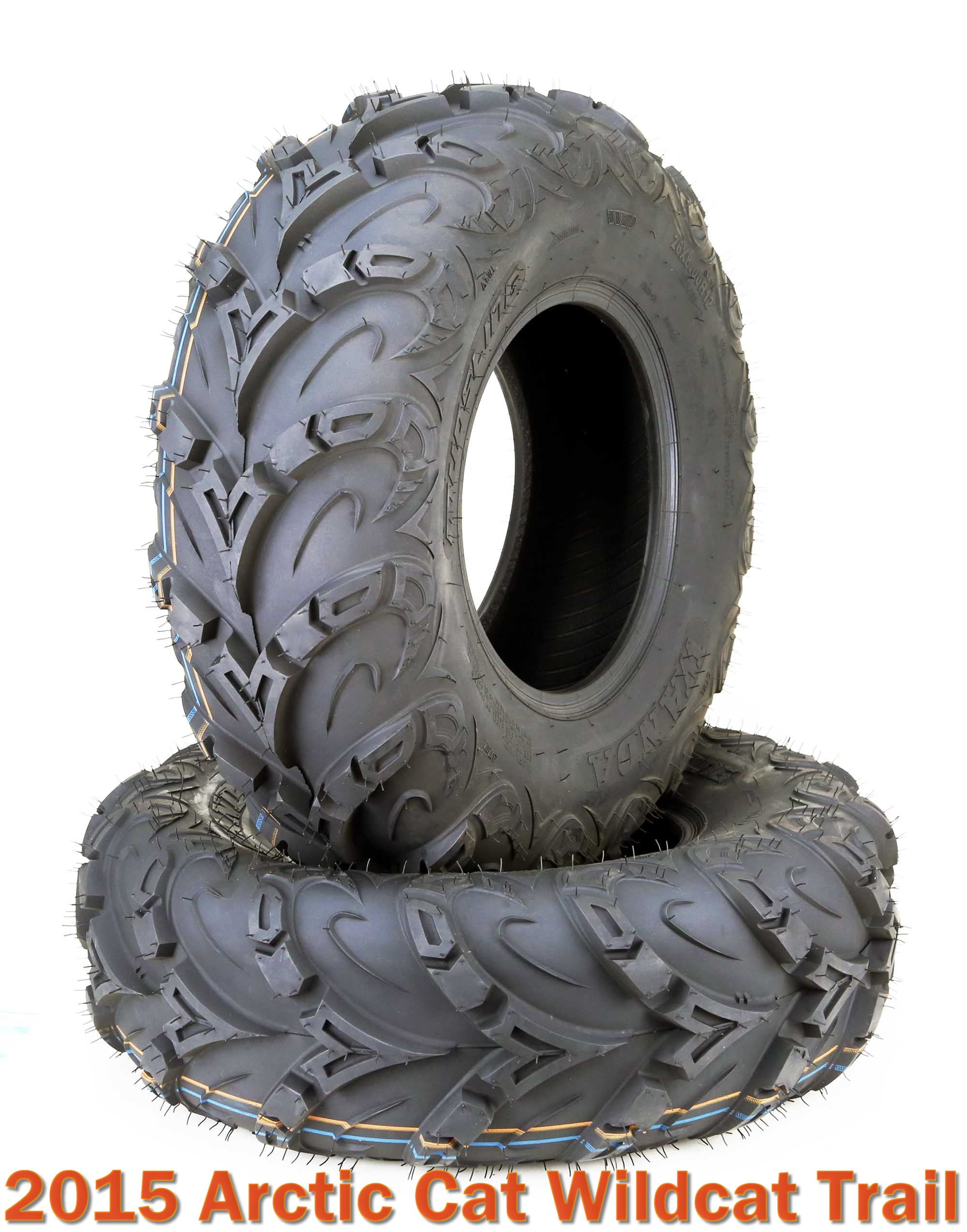 26x8R12 Radial ATV Front Tires Set for 2015 Arctic Wildcat Trail ...