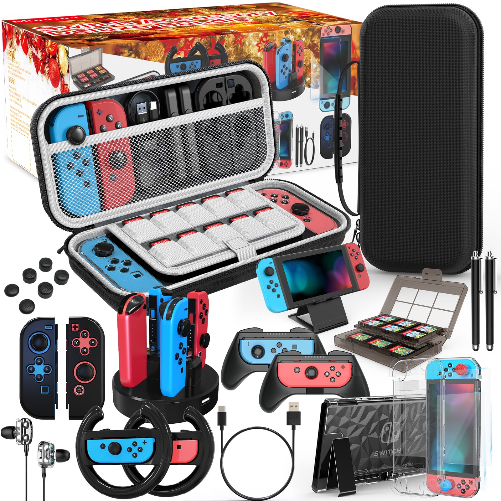 27 in 1 HEYSTOP Nintendo Switch Case Accessories Kit Bundle,2022 Gift ... 27 in 1 HEYSTOP Nintendo Switch Case Accessories Kit Bundle,2022 Gift ...