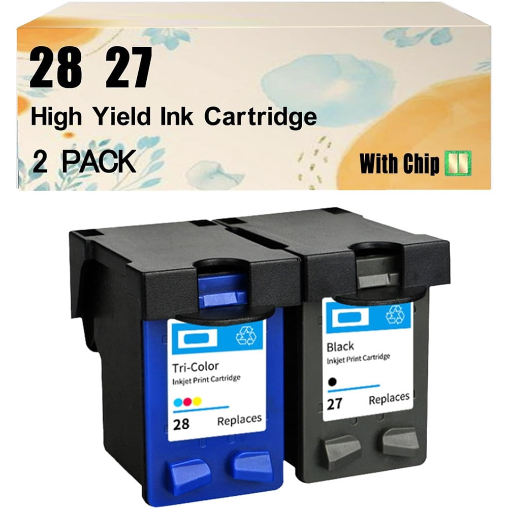 27 28 Ink Cartridges High Yield Compatible for HP Deskjet 3320 3323 ...