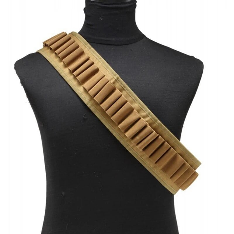 27/30 Rounds Shotgun Bandolier Belt Adjustable Shotgun Shell Carrier ...