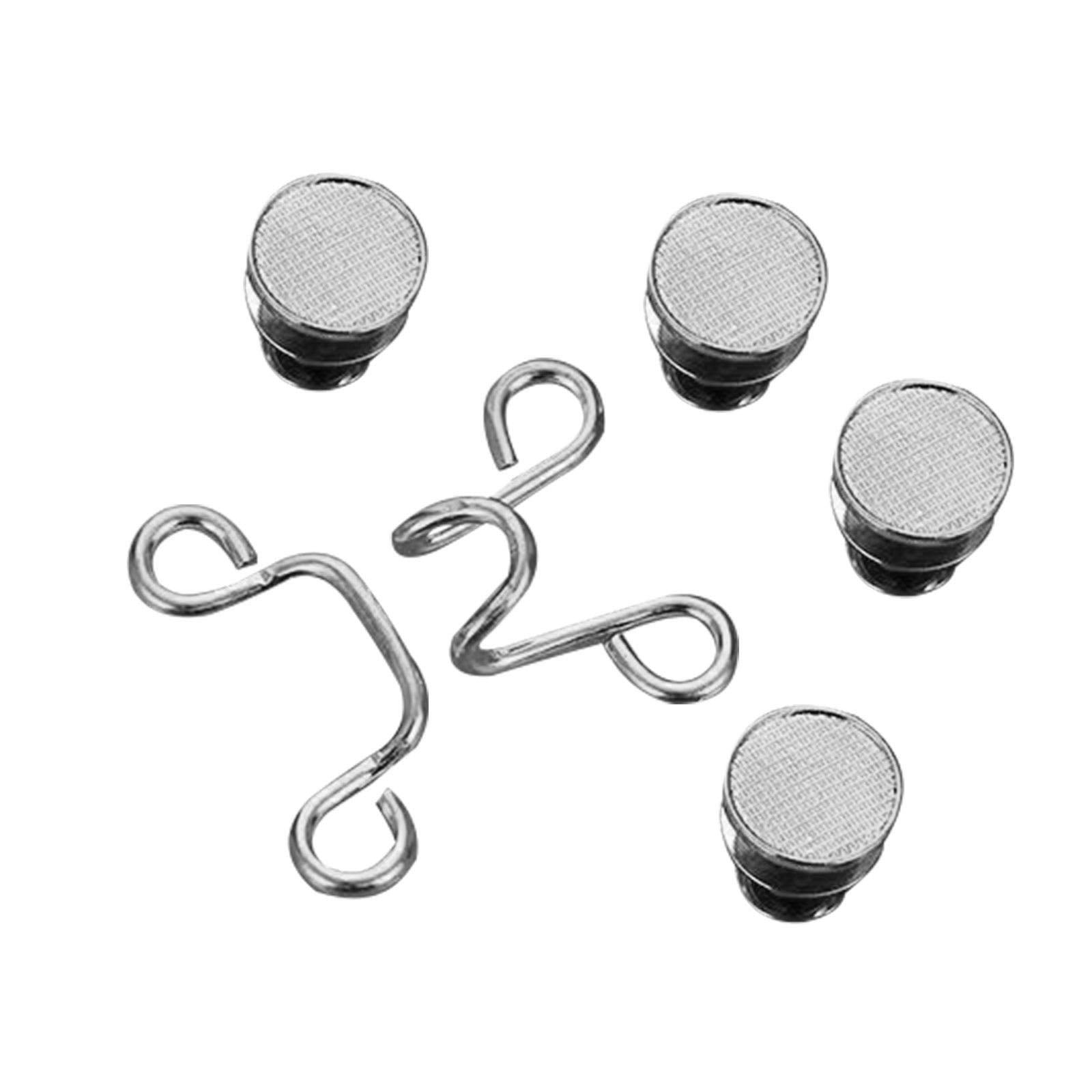 27/32MM Detachable Jeans Button Snaps Sewing-Free Pants Metal Pins Clip ...