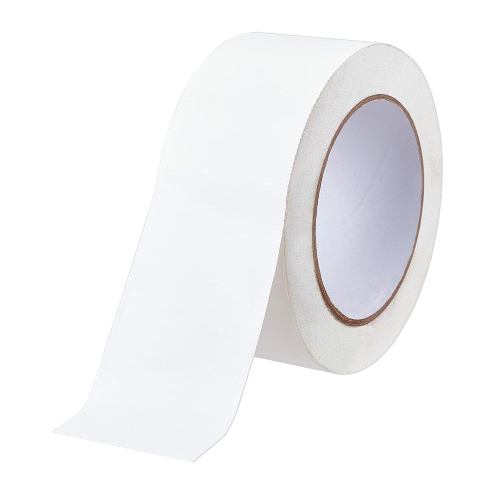 27.34 Yard White Bookbinding Tape 1.96 Inch PE Plastic Adhesive Tapes ...