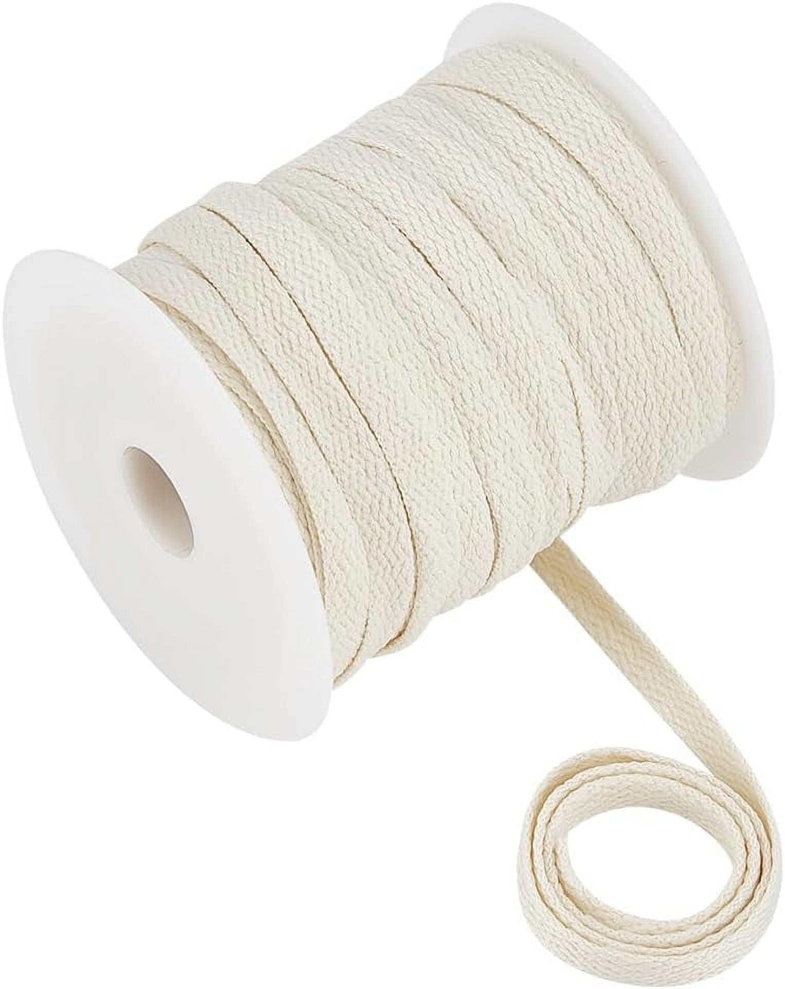 27.34 Yards Flat Drawstring Rope Replacement 1/4 inch(8mm) Wide Light ...