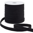 27.34Yards Black Flat Replacement Cotton Cords 12mm Wide Flat ...