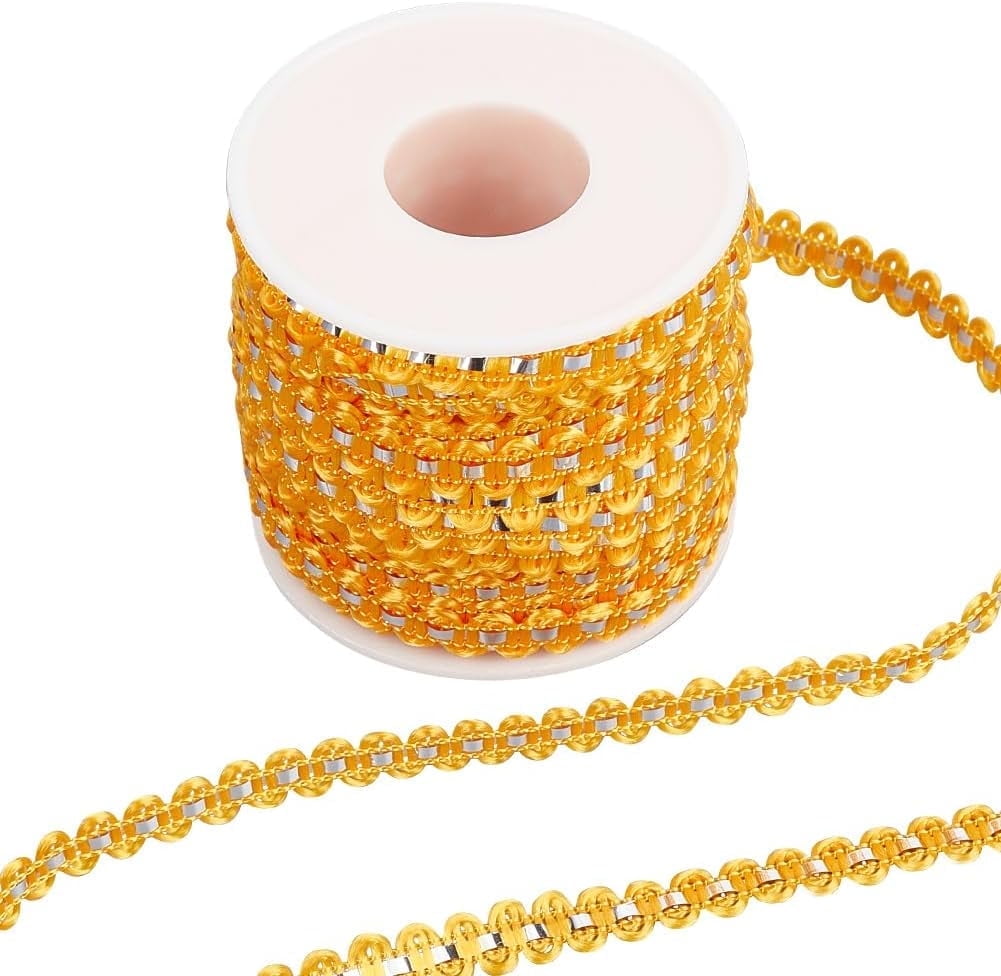 27.3Yds RIC Rac Trim Ribbon 0.3" Wave Sewing Bending Fringe Trim ...