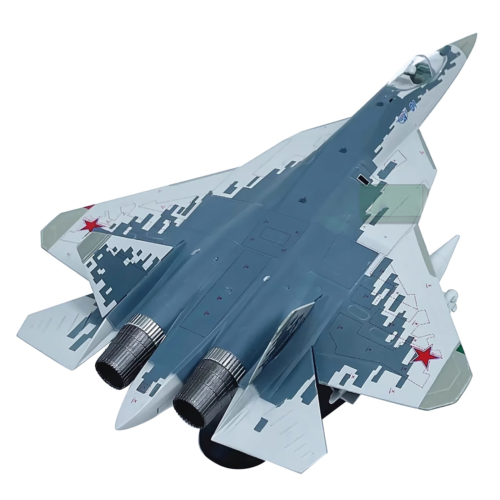 27.3cm Diecast Alloy 1/72 Scale Russian Air Force Sukhoi Su-57 Fighter ...
