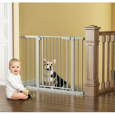 Regalo Easy Open 47-Inch Extra Wide Walk Thru Baby Safety Gate, White ...