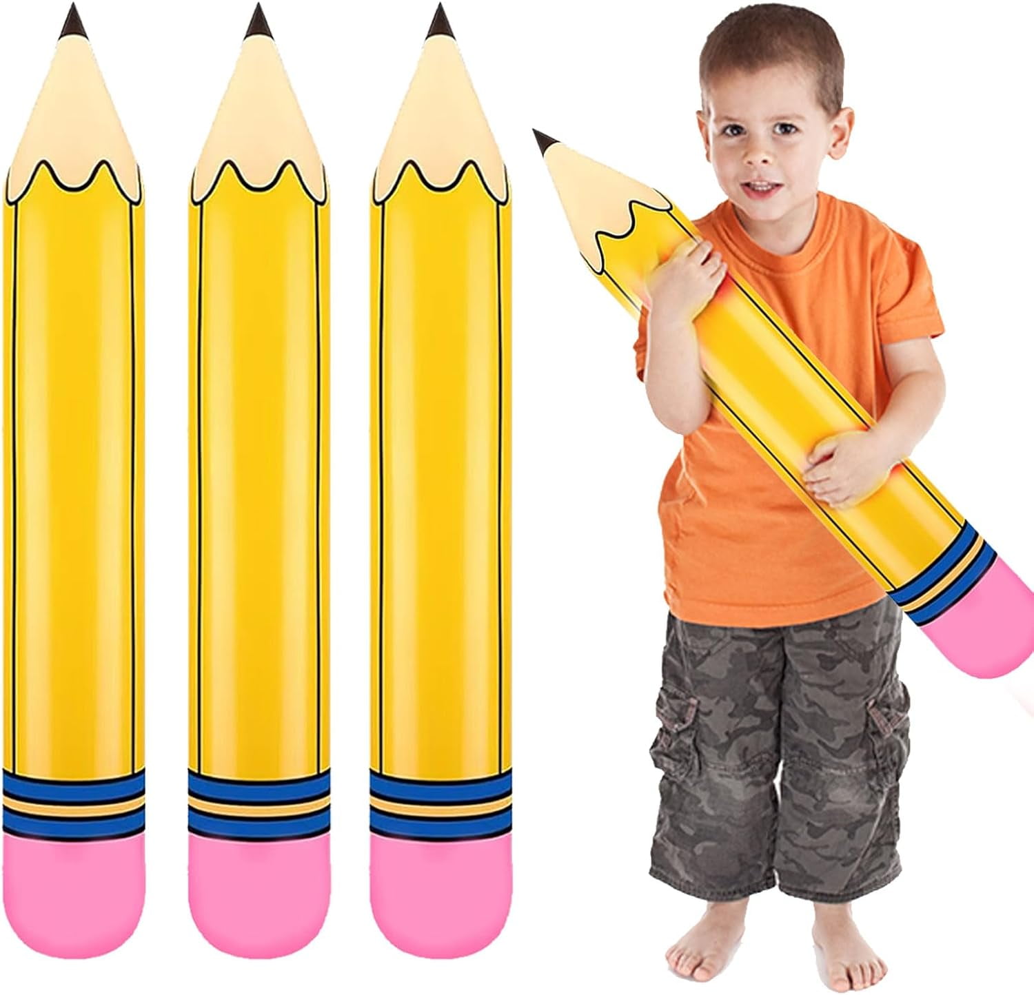 27/44 Inch Giant Inflatable Pencils Balloon Back to School Dimensional ...