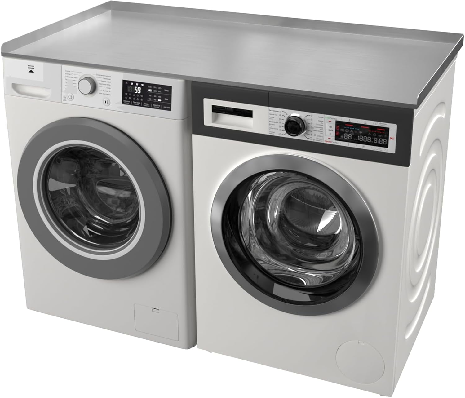 27.5"×54" Laundry Storage Counter Top, No-installation Washer Dryer ...