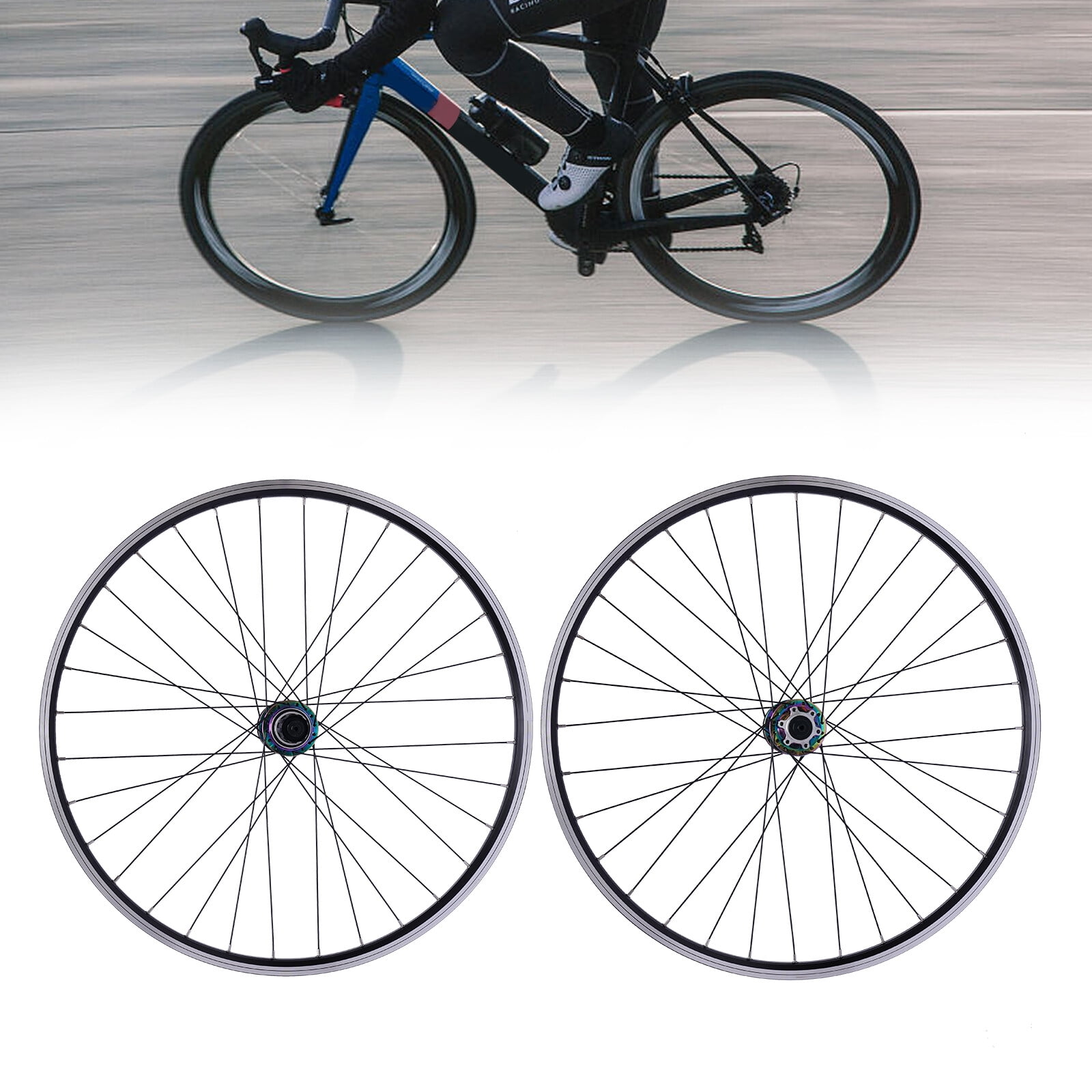 27.5" Dual-Six-hole Disc-Brakes Mountain Bike Wheelset Rim Disc Brake ...