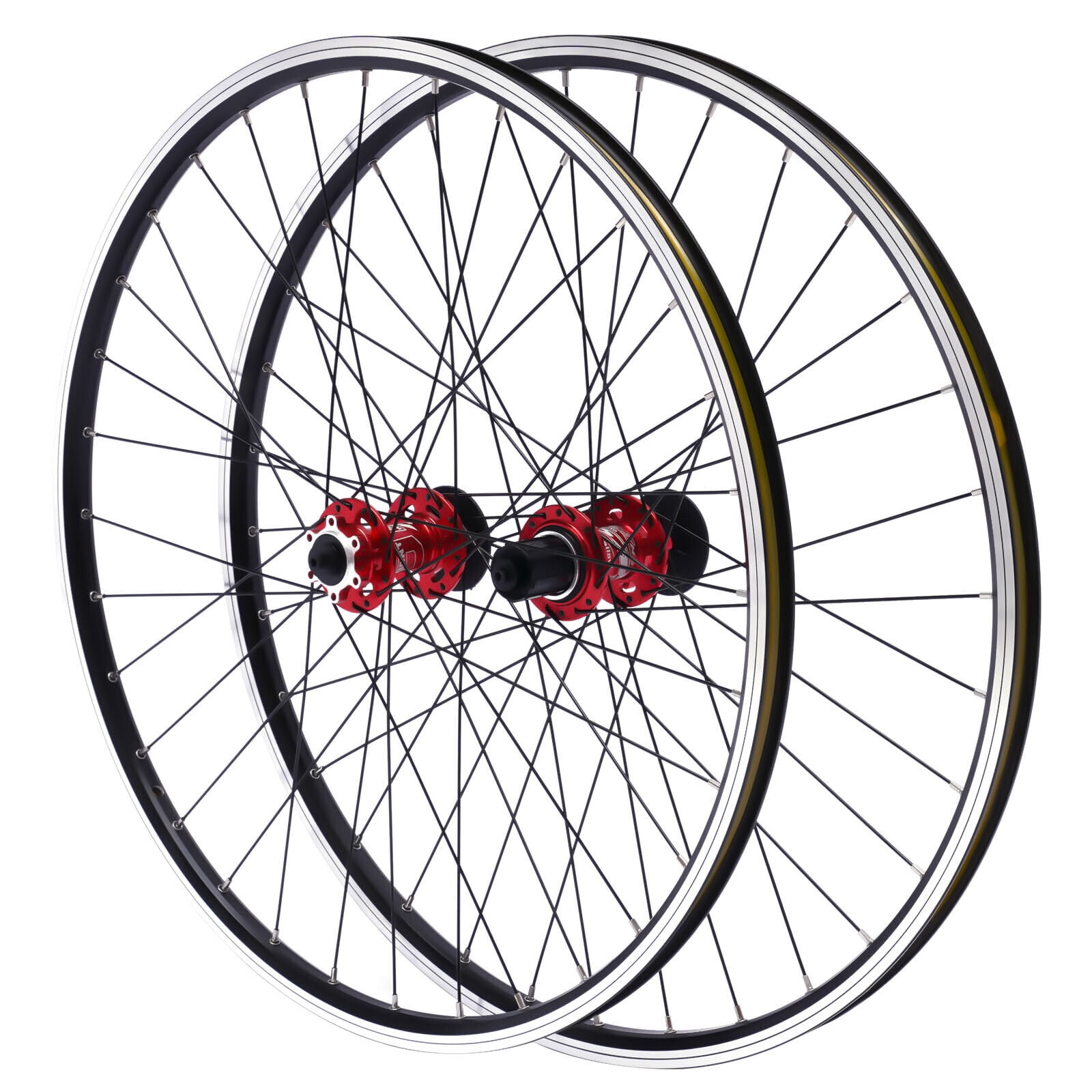 27.5" Front+Rear Wheels Aluminum Alloy Rim Disc Mountain Brake MTB ...