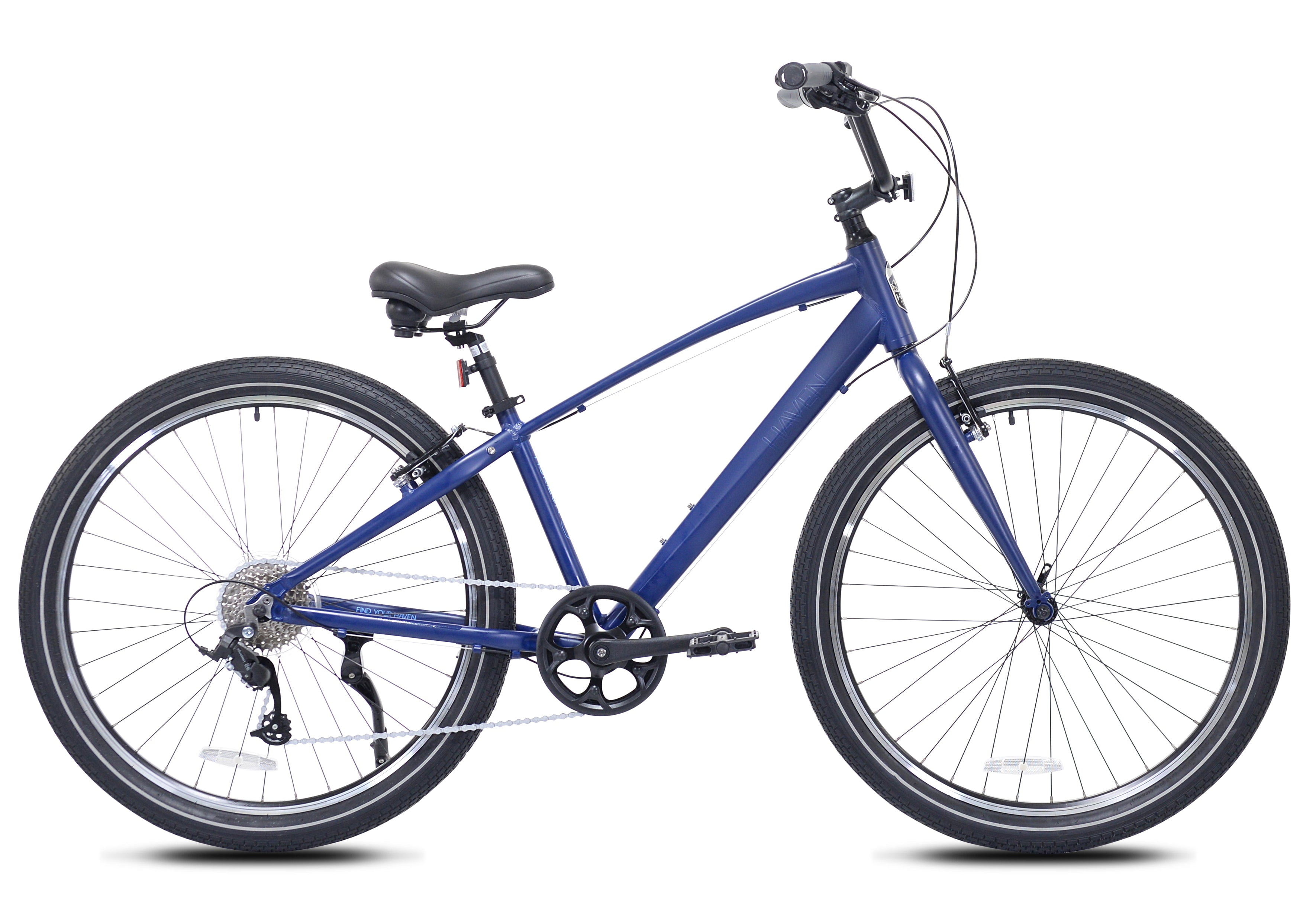27.5" Haven Horizon 8 Step-Over Beach Cruiser Bicycle, Matte Navy ...