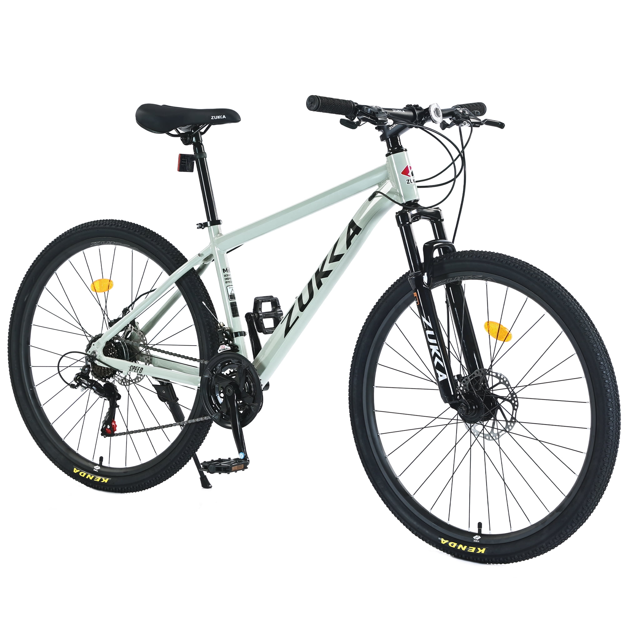 27.5" MTB Mountain Bike for Men - 21-Speed Aluminum Alloy Frame, Front ...