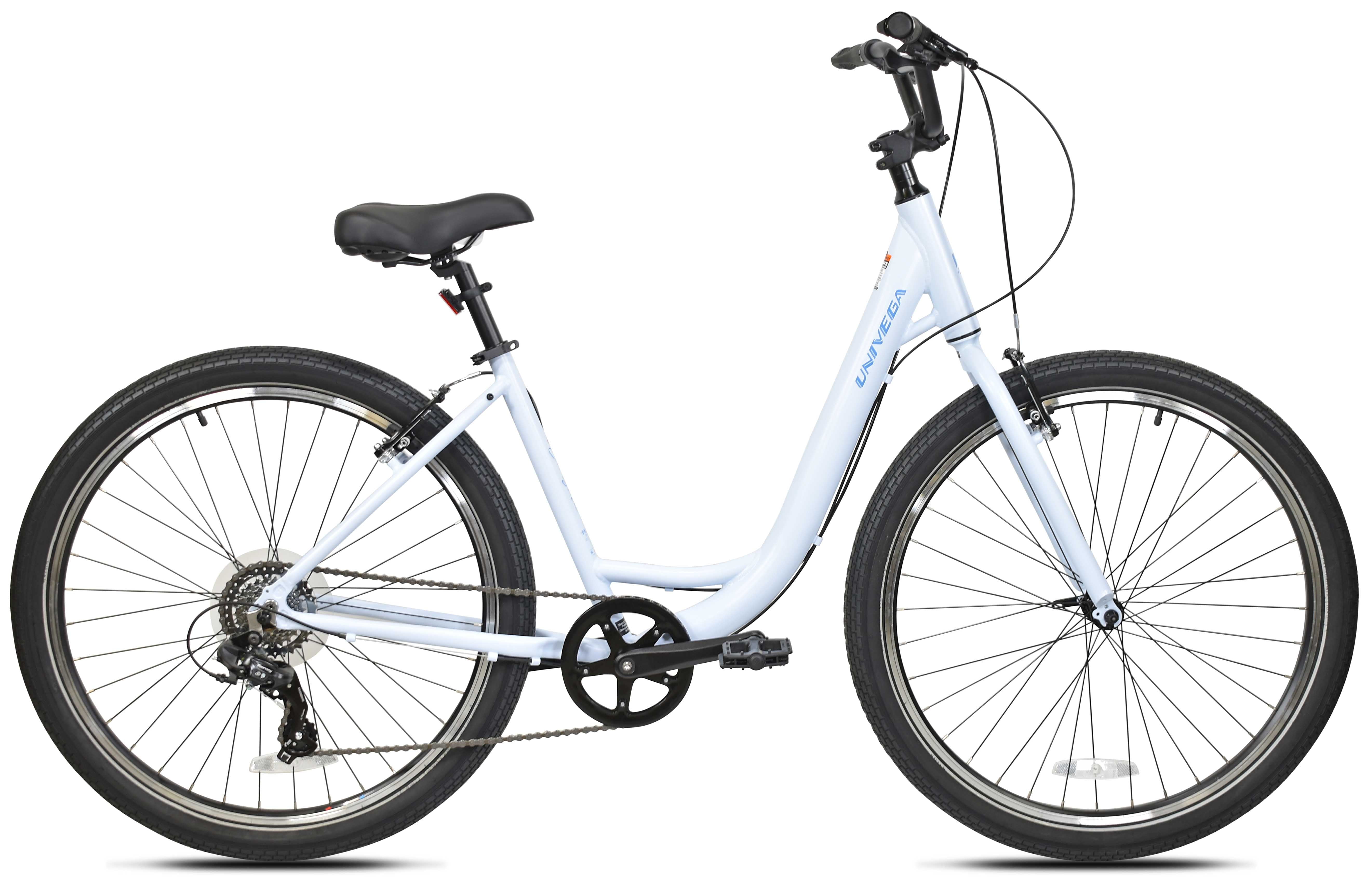 27.5" Univega Carisma Step Thru Comfort Hybrid Adult Bicycle, Medium ...
